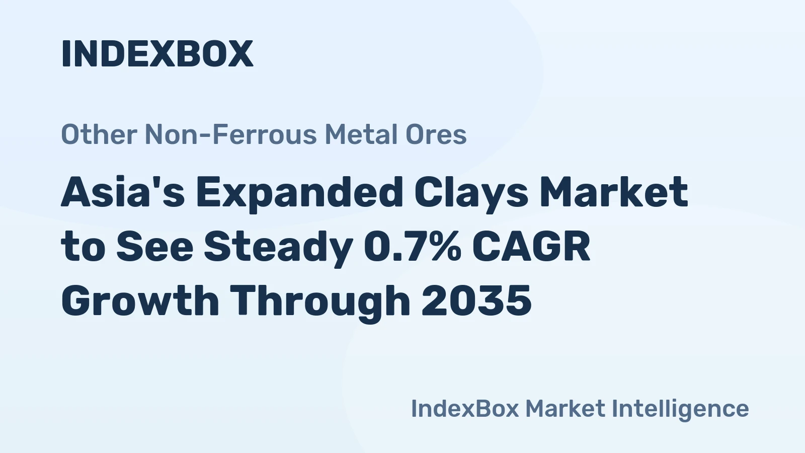 Asia's Expanded Clays Market to See Steady 0.7% CAGR Growth Through 2035