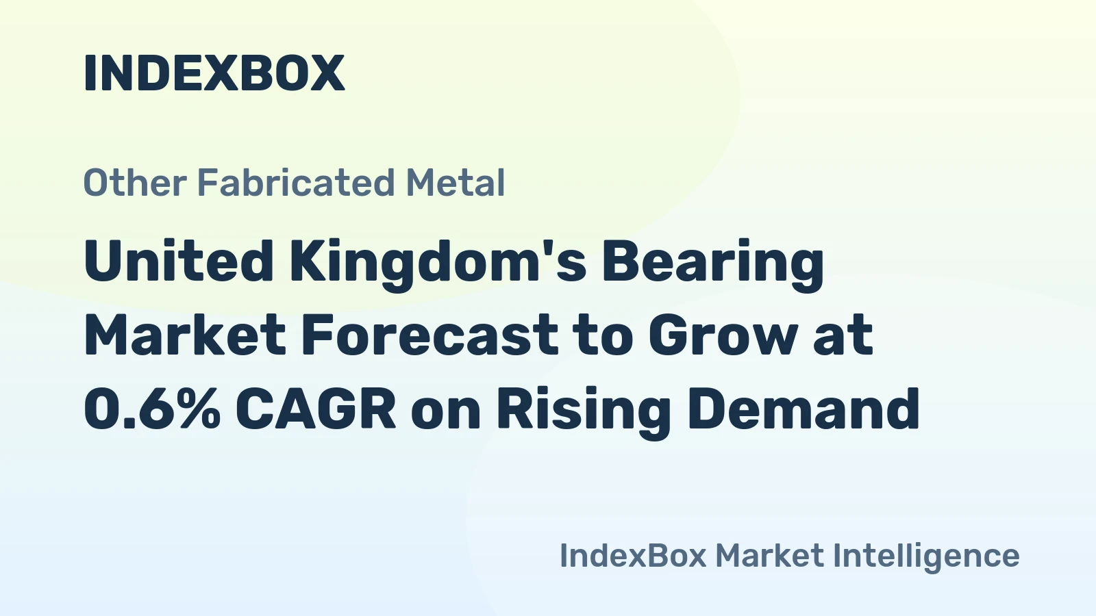 United Kingdom's Bearing Market Forecast to Grow at 0.6% CAGR on Rising Demand