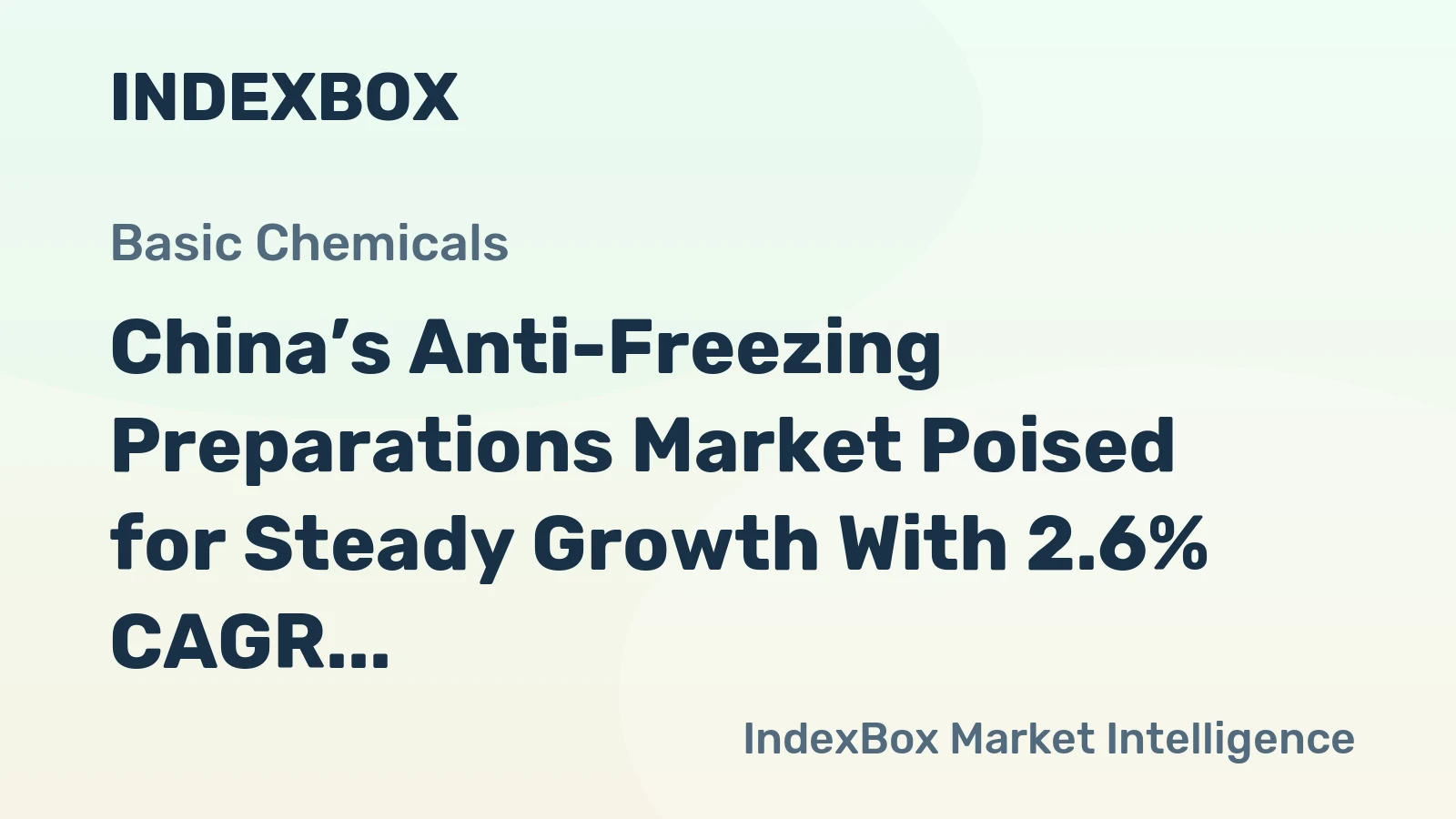 China’s Anti-Freezing Preparations Market Poised for Steady Growth With 2.6% CAGR in Value Through 2035