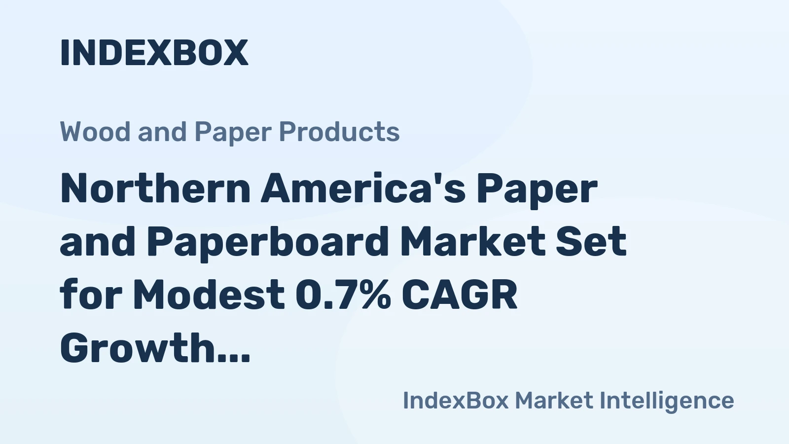 Northern America's Paper and Paperboard Market Set for Modest 0.7% CAGR Growth Through 2035