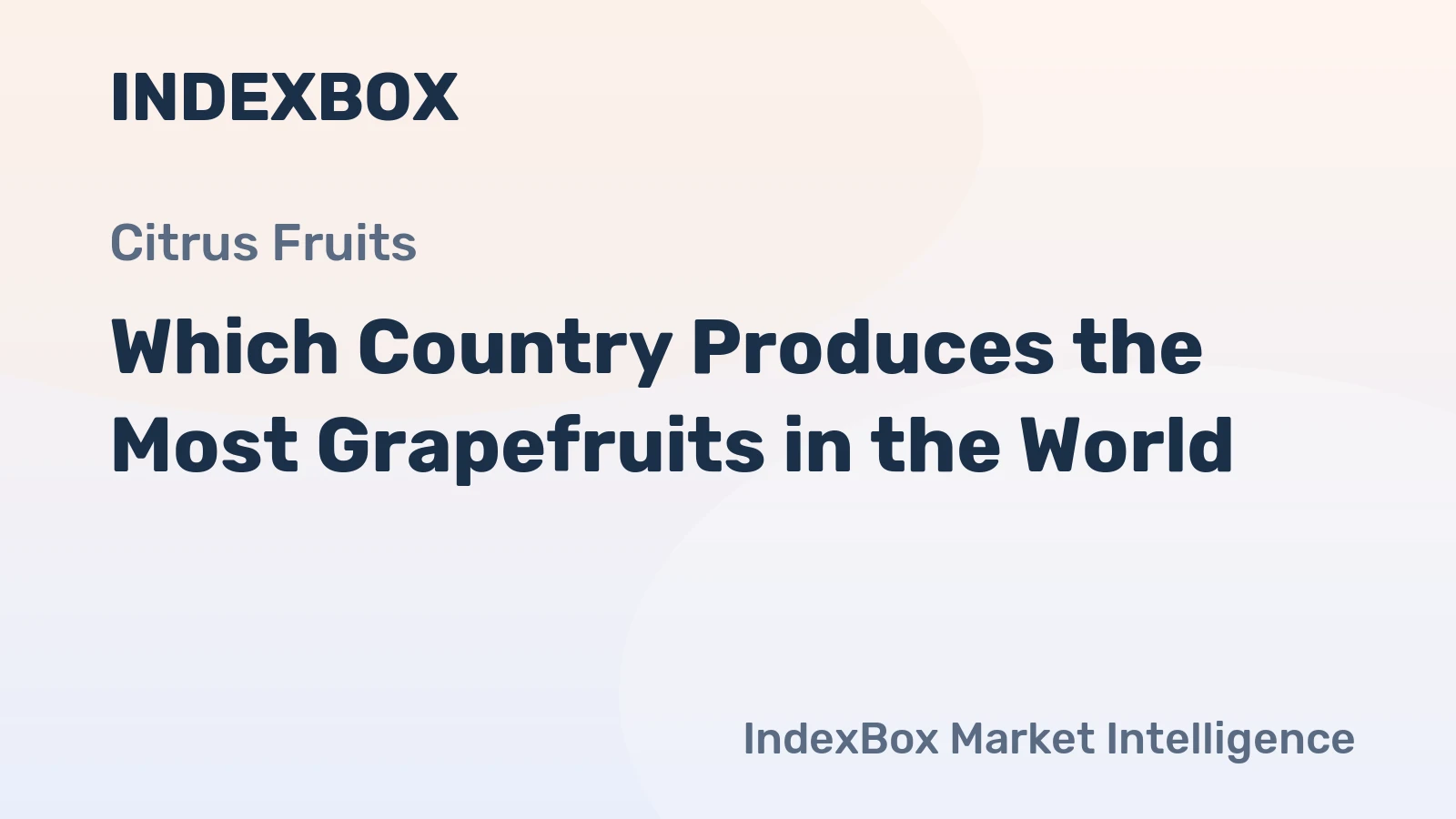 Which Country Produces the Most Grapefruits in the World?