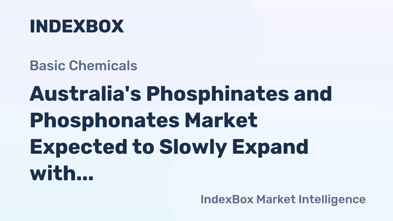 Australia's Phosphinates and Phosphonates Market Expected to Slowly Expand with 2.9% CAGR to Reach $3.9M by 2035