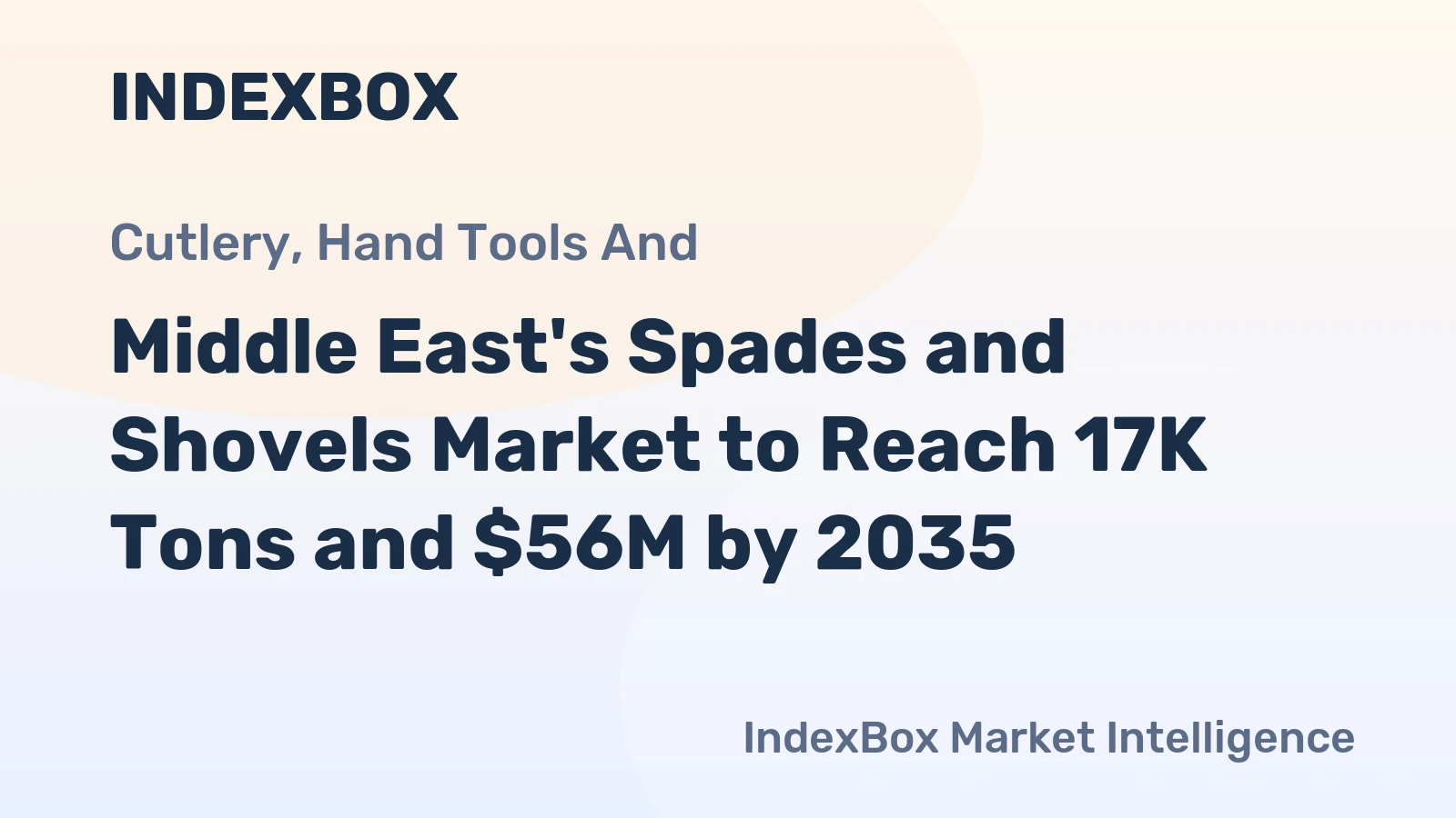 Middle East's Spades and Shovels Market to Reach 17K Tons and $56M by 2035