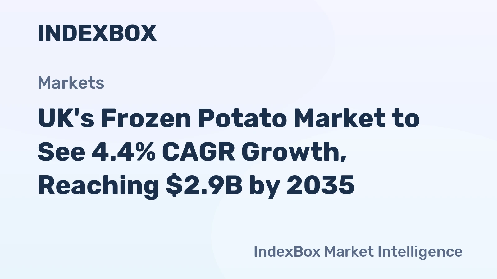 UK's Frozen Potato Market to See 4.4% CAGR Growth, Reaching $2.9B by 2035