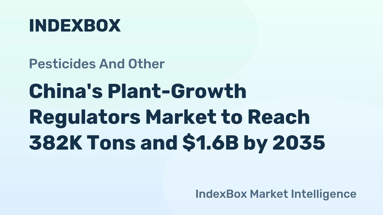 China's Plant-Growth Regulators Market to Reach 382K Tons and $1.6B by 2035