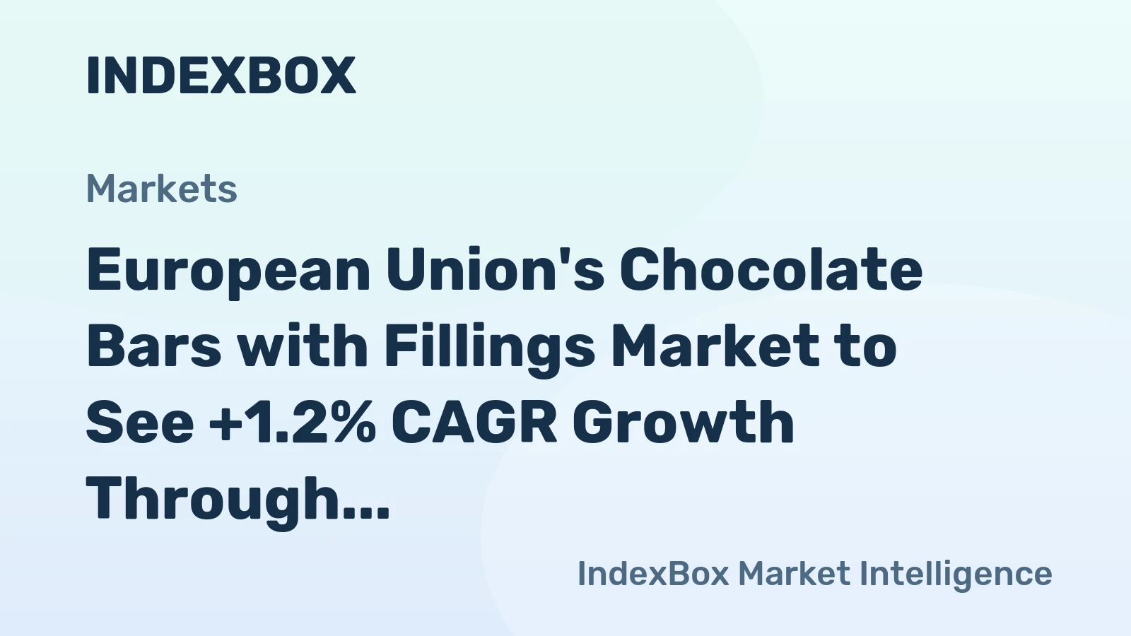 European Union's Chocolate Bars with Fillings Market to See +1.2% CAGR Growth Through 2035