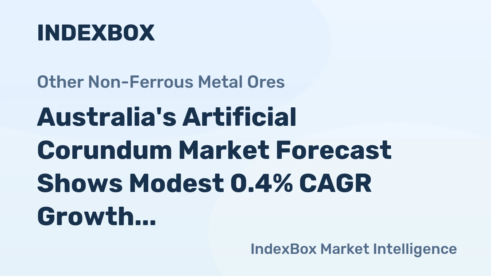 Australia's Artificial Corundum Market Forecast Shows Modest 0.4% CAGR Growth Through 2035