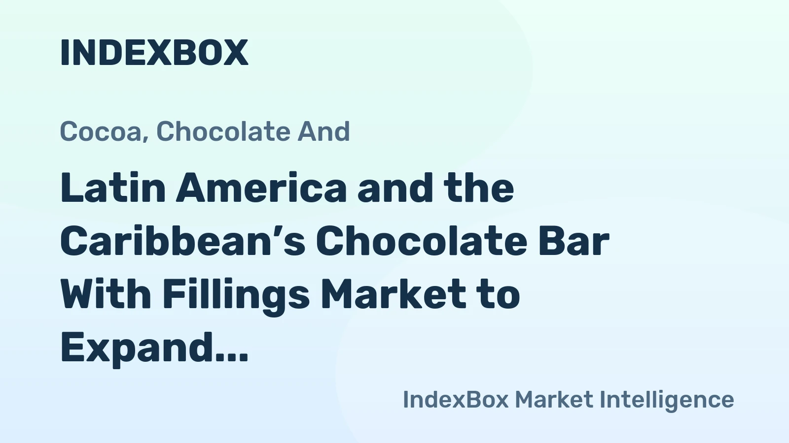 Latin America and the Caribbean’s Chocolate Bar With Fillings Market to Expand at 2.2% CAGR Through 2035