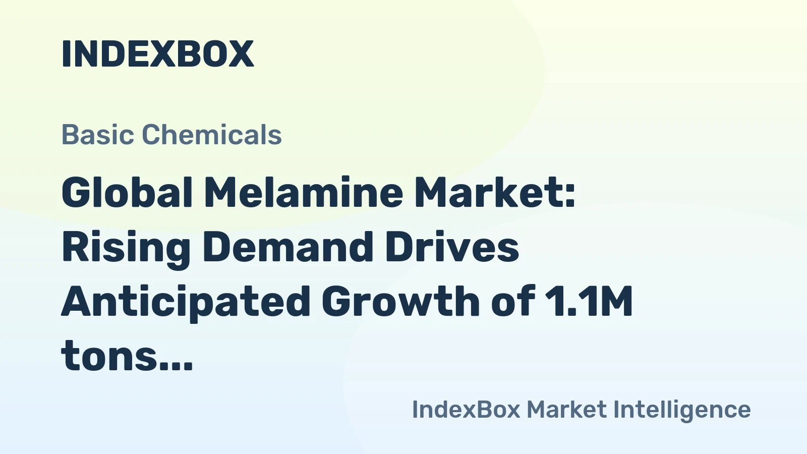 Global Melamine Market: Rising Demand Drives Anticipated Growth of 1.1M tons by 2035, Valued at $1.8B