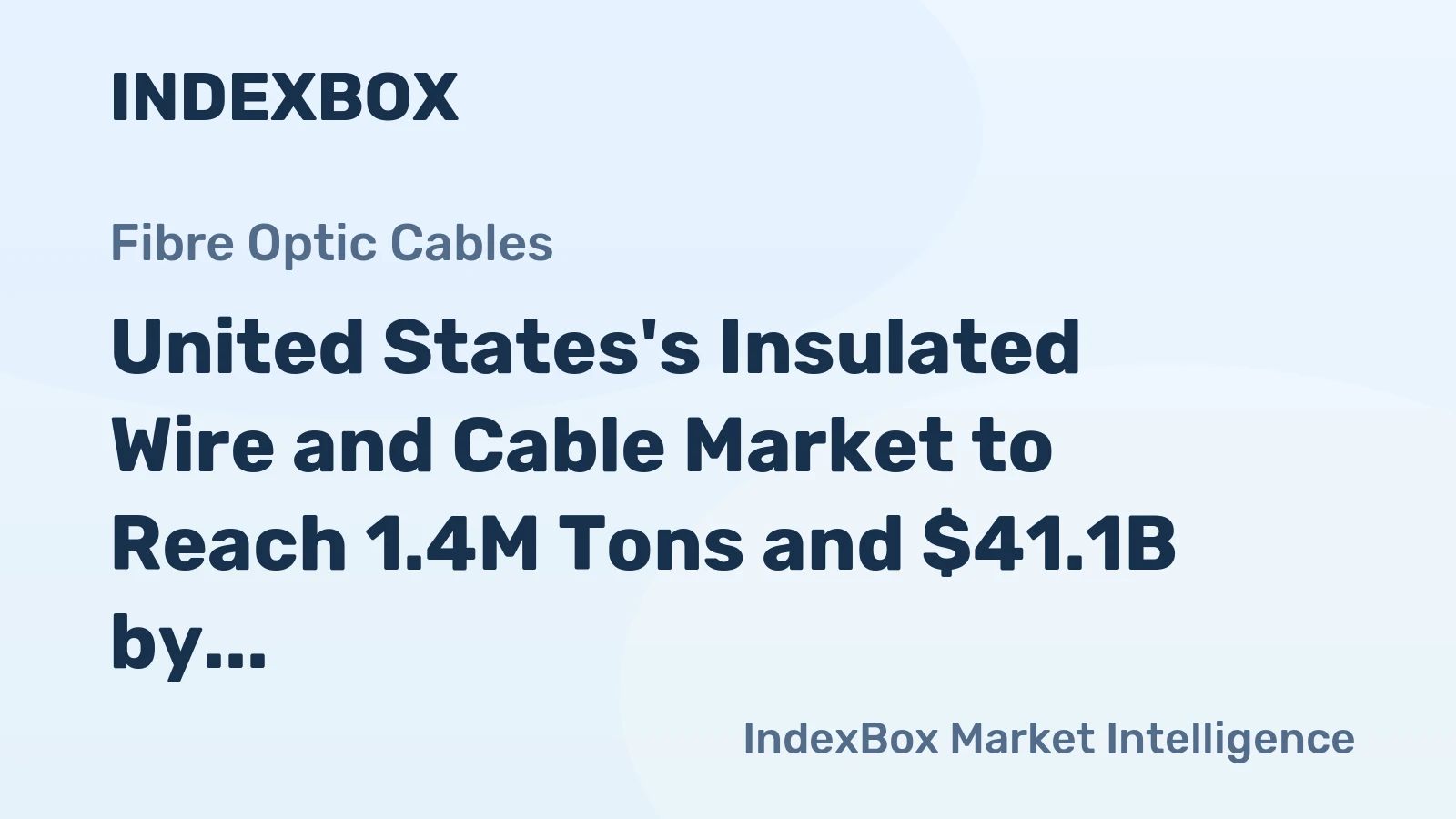 United States's Insulated Wire and Cable Market to Reach 1.4M Tons and $41.1B by 2035