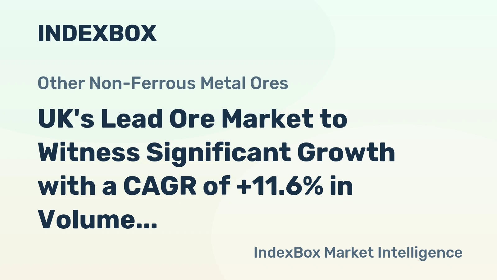 UK's Lead Ore Market to Witness Significant Growth with a CAGR of +11.6% in Volume and +17.7% in Value from 2024 to 2035