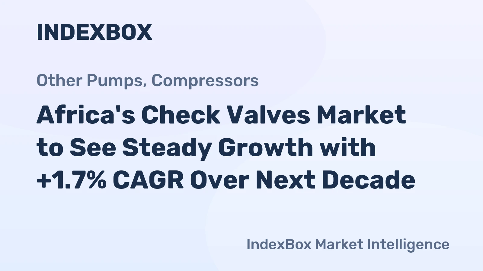 Africa's Check Valves Market to See Steady Growth with +1.7% CAGR Over Next Decade