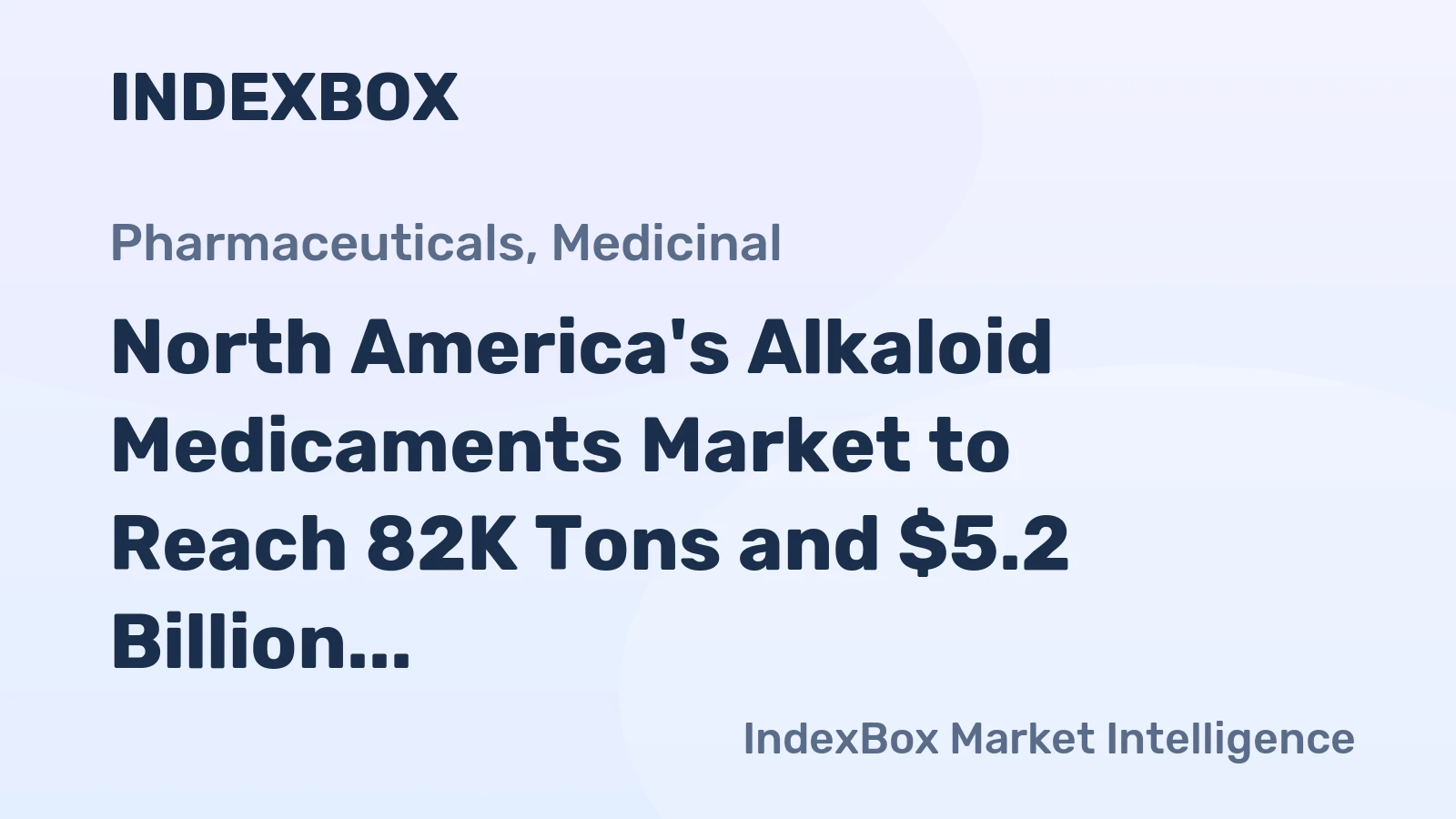 North America's Alkaloid Medicaments Market to Reach 82K Tons and $5.2 Billion