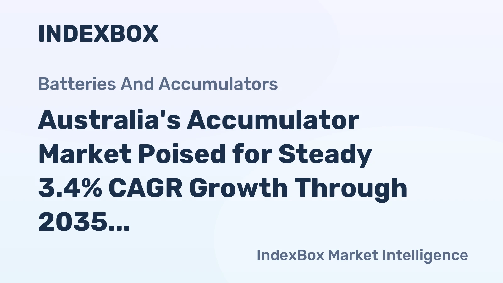 Australia's Accumulator Market Poised for Steady 3.4% CAGR Growth Through 2035