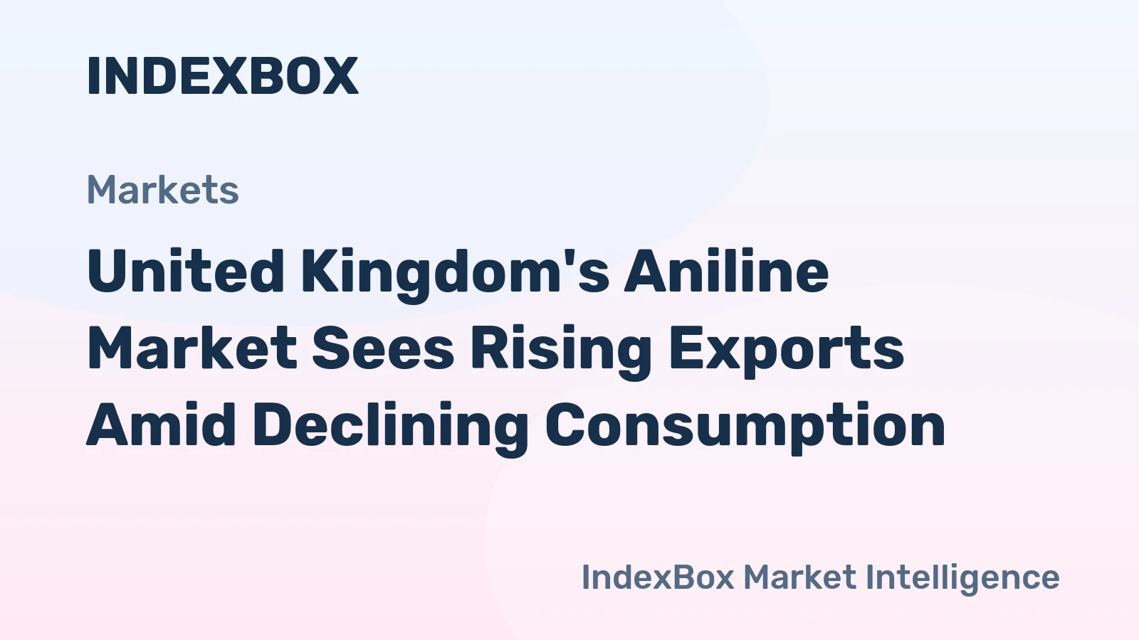 United Kingdom's Aniline Market Sees Rising Exports Amid Declining Consumption