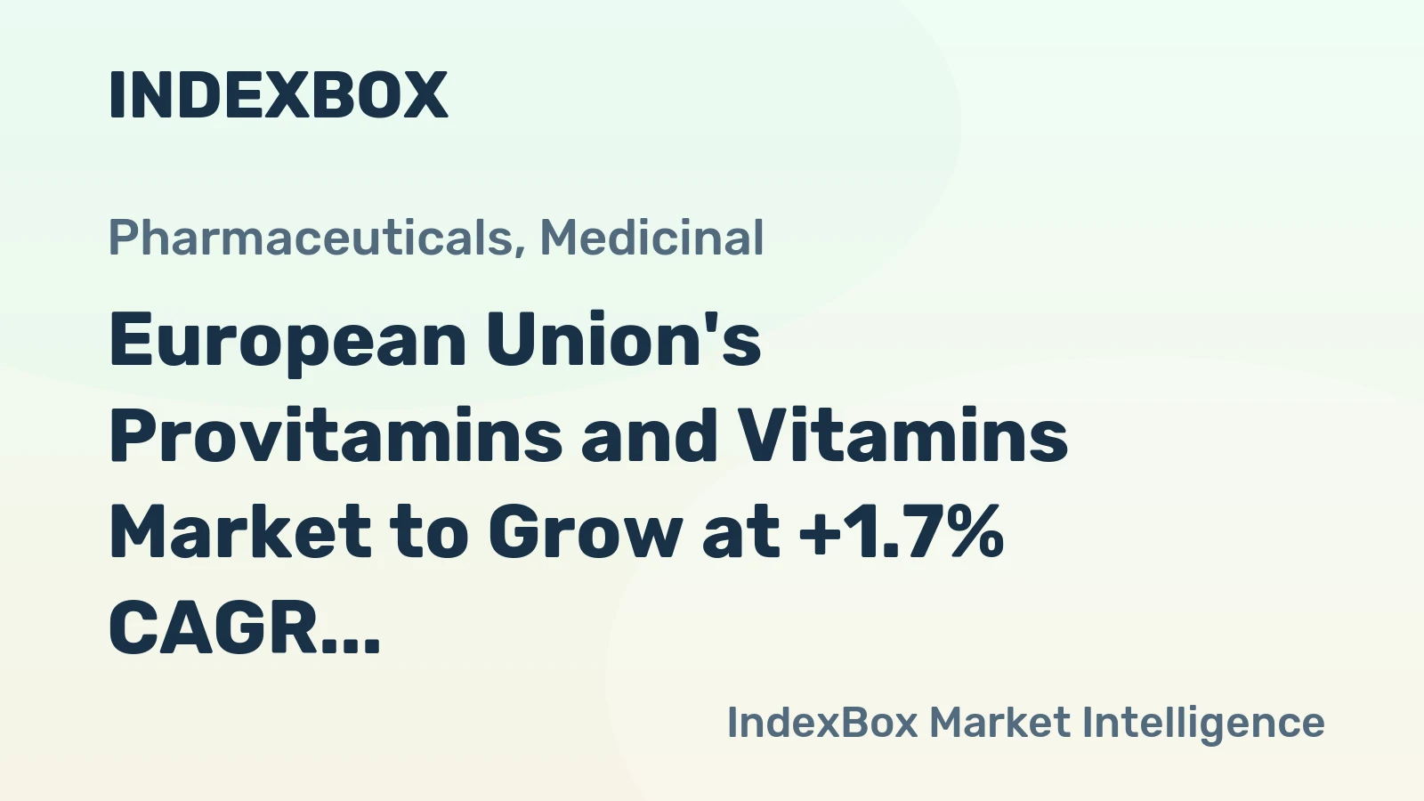 European Union's Provitamins and Vitamins Market to Grow at +1.7% CAGR, Reaching 267K Tons by 2035