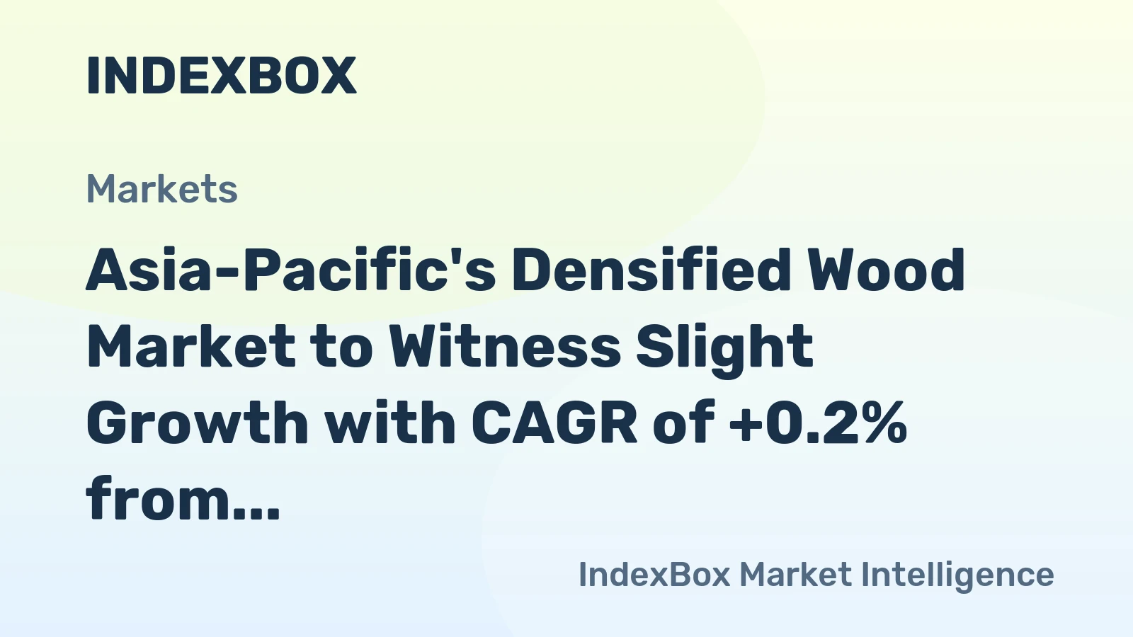 Asia-Pacific's Densified Wood Market to Witness Slight Growth with CAGR of +0.2% from 2024-2035