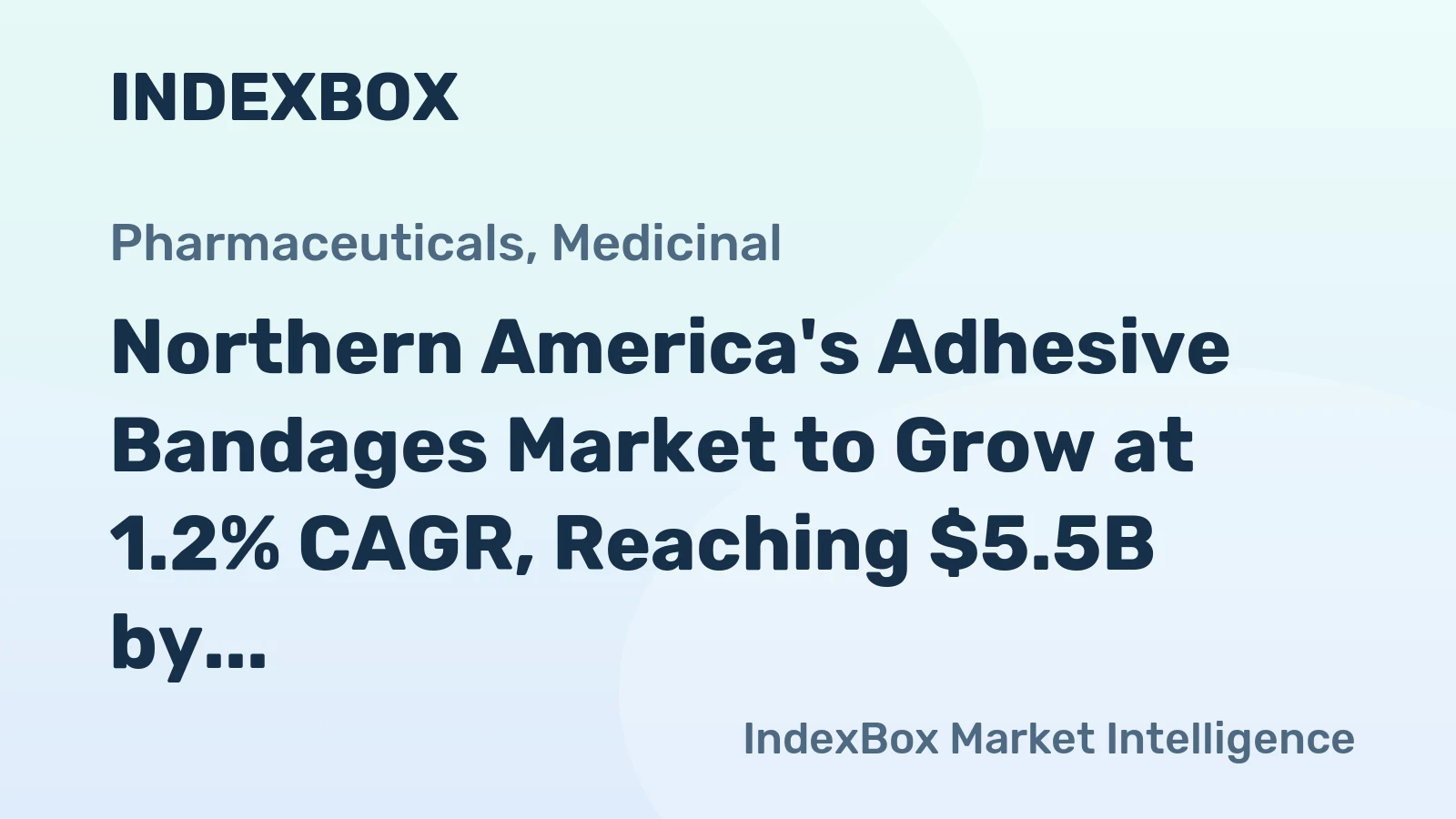 Northern America's Adhesive Bandages Market to Grow at 1.2% CAGR, Reaching $5.5B by 2035