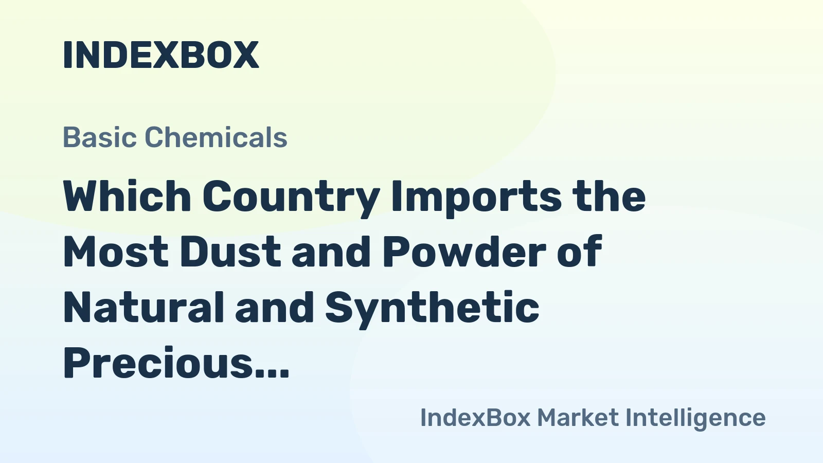 Which Country Imports the Most Dust and Powder of Natural and Synthetic Precious in the World?