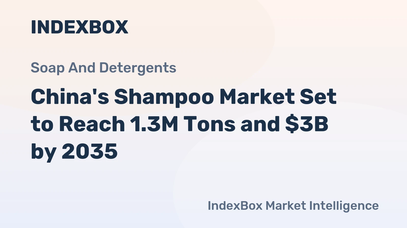China's Shampoo Market Set to Reach 1.3M Tons and $3B by 2035
