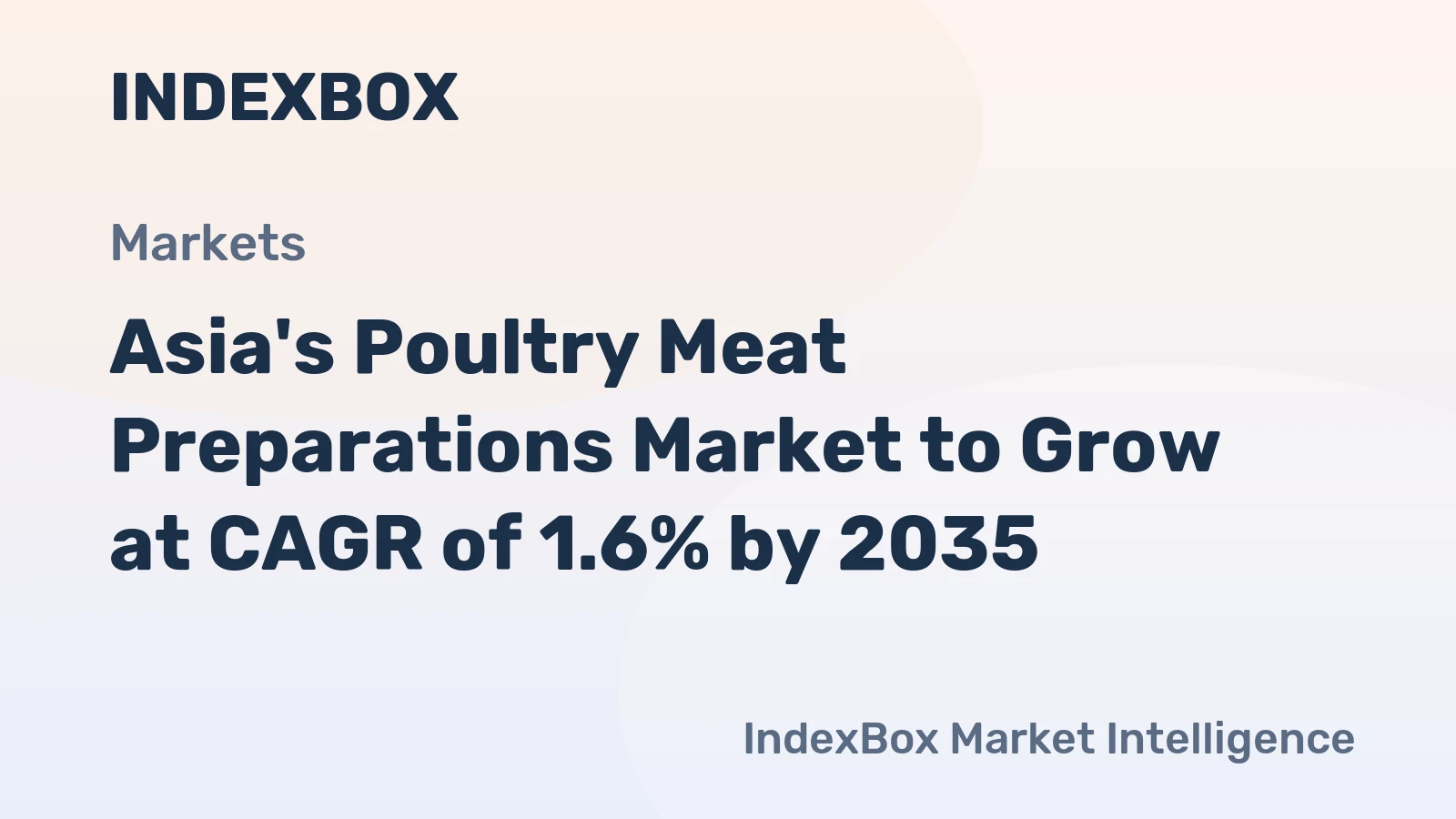 Asia's Poultry Meat Preparations Market to Grow at CAGR of 1.6% by 2035