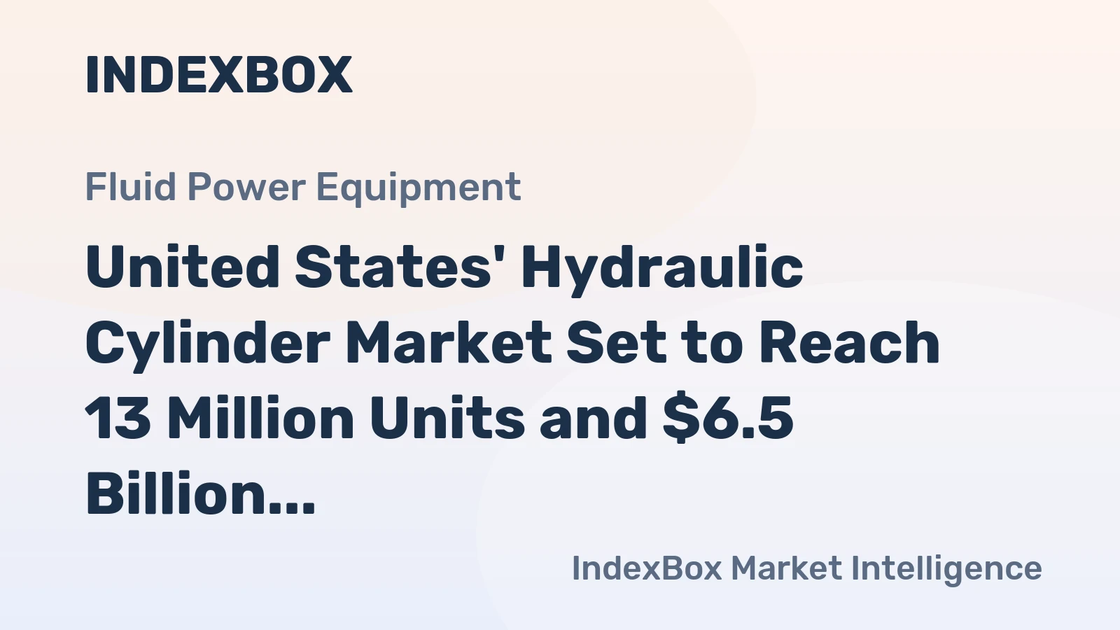 United States' Hydraulic Cylinder Market Set to Reach 13 Million Units and $6.5 Billion by 2035