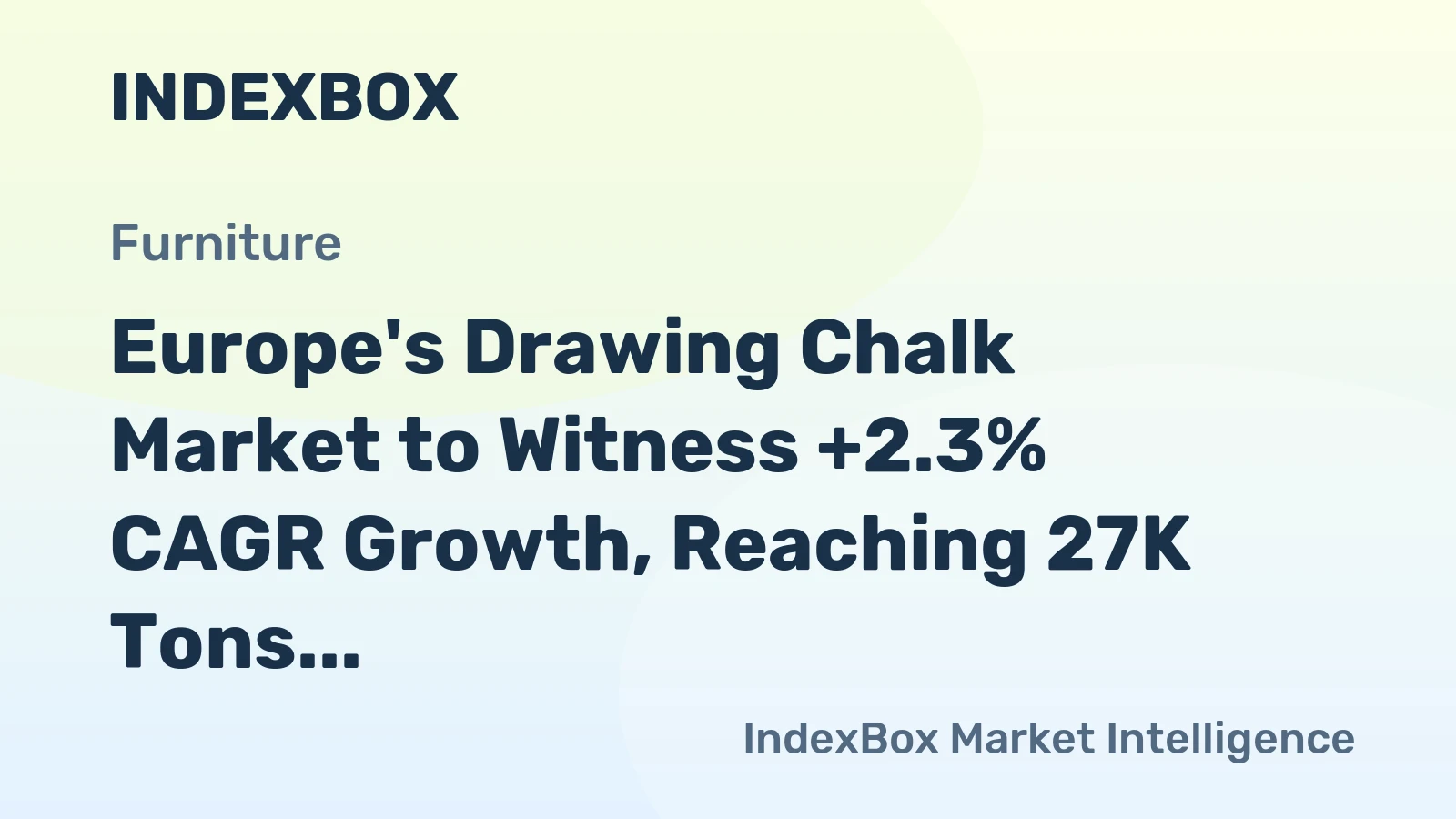 Europe's Drawing Chalk Market to Witness +2.3% CAGR Growth, Reaching 27K Tons by 2035