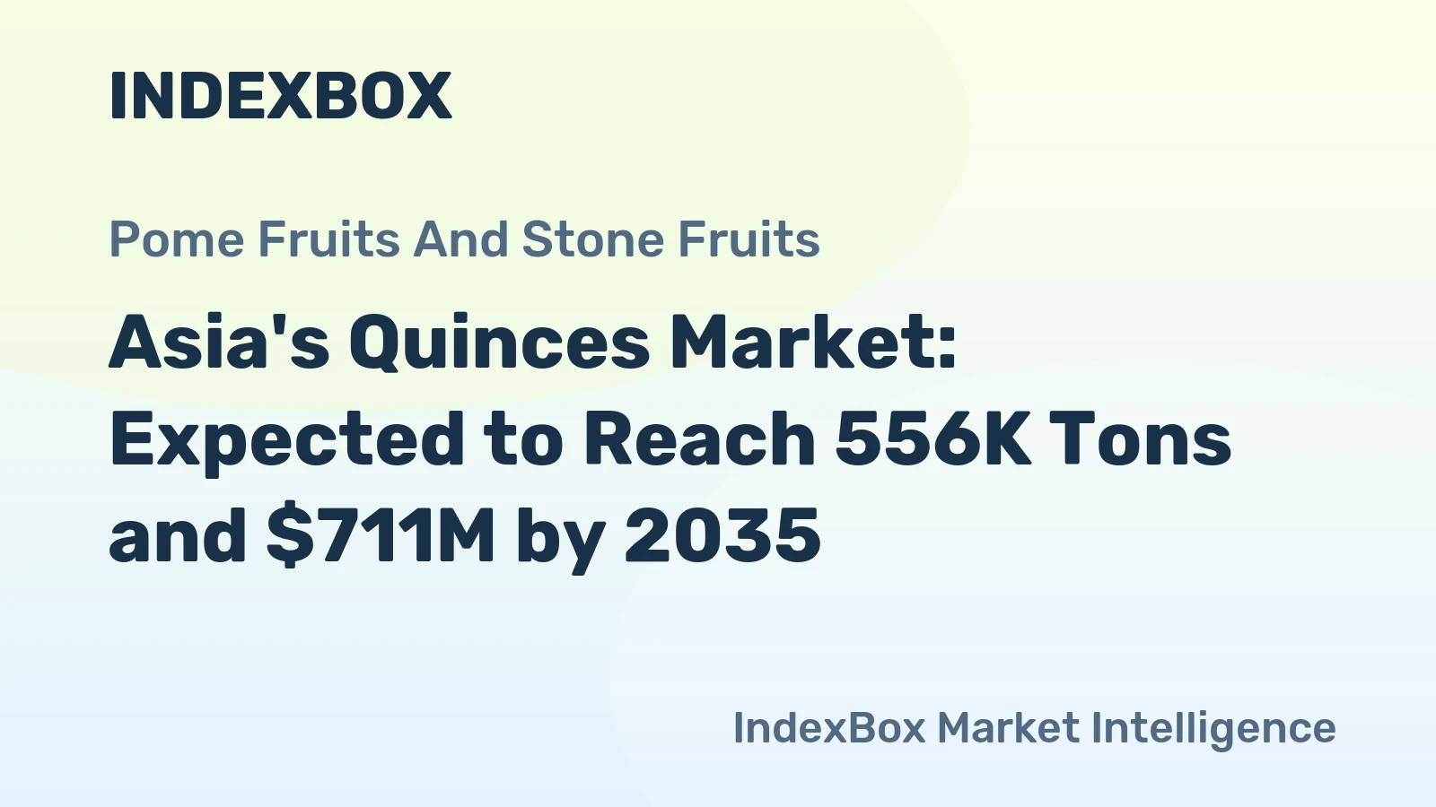 Asia's Quinces Market: Expected to Reach 556K Tons and $711M by 2035