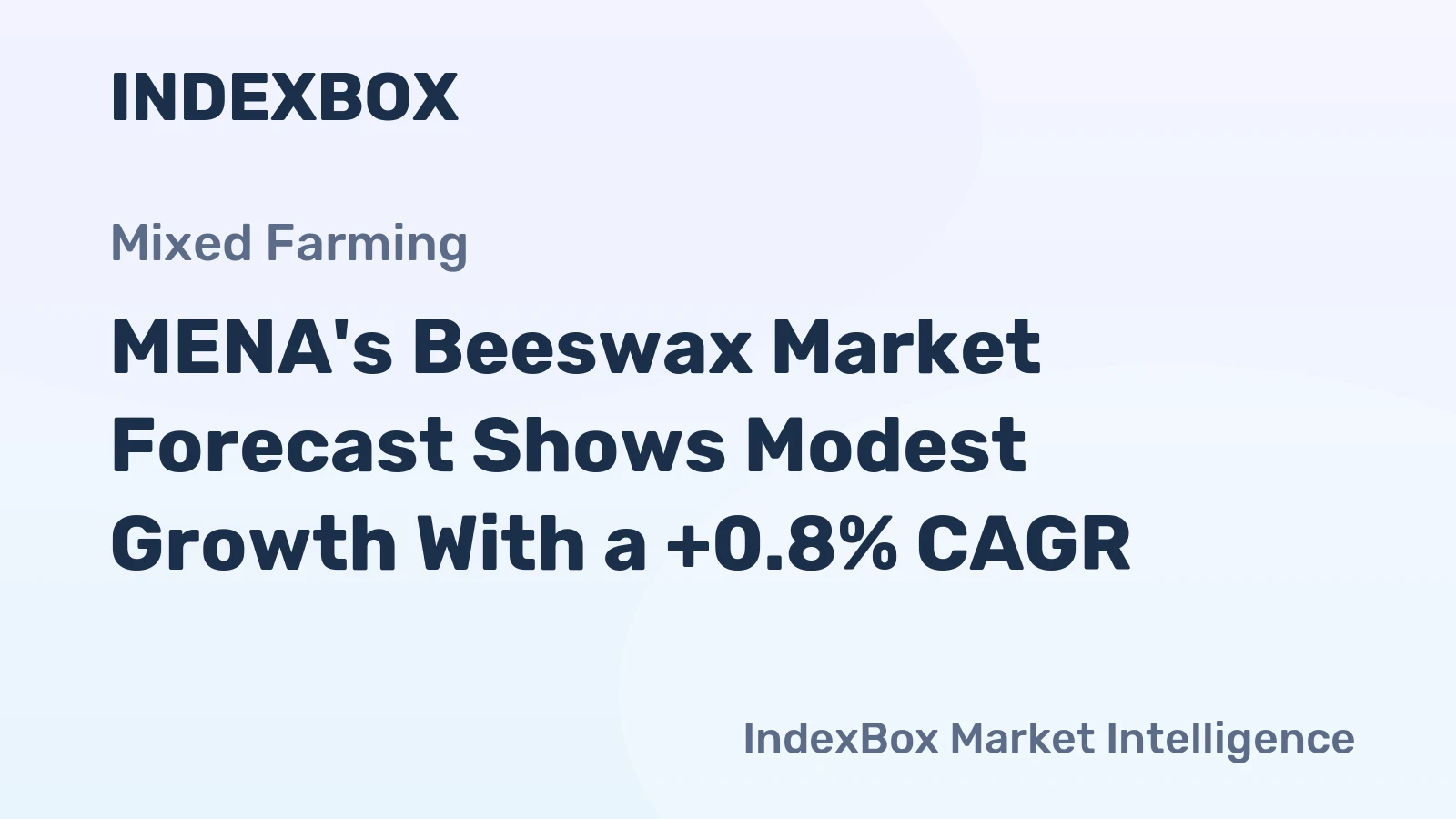 MENA's Beeswax Market Forecast Shows Modest Growth With a +0.8% CAGR