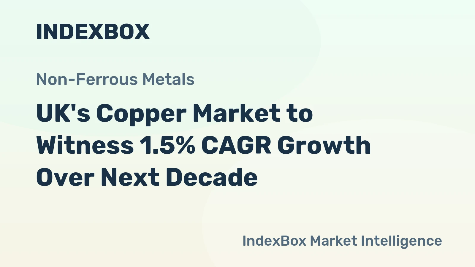 UK's Copper Market to Witness 1.5% CAGR Growth Over Next Decade