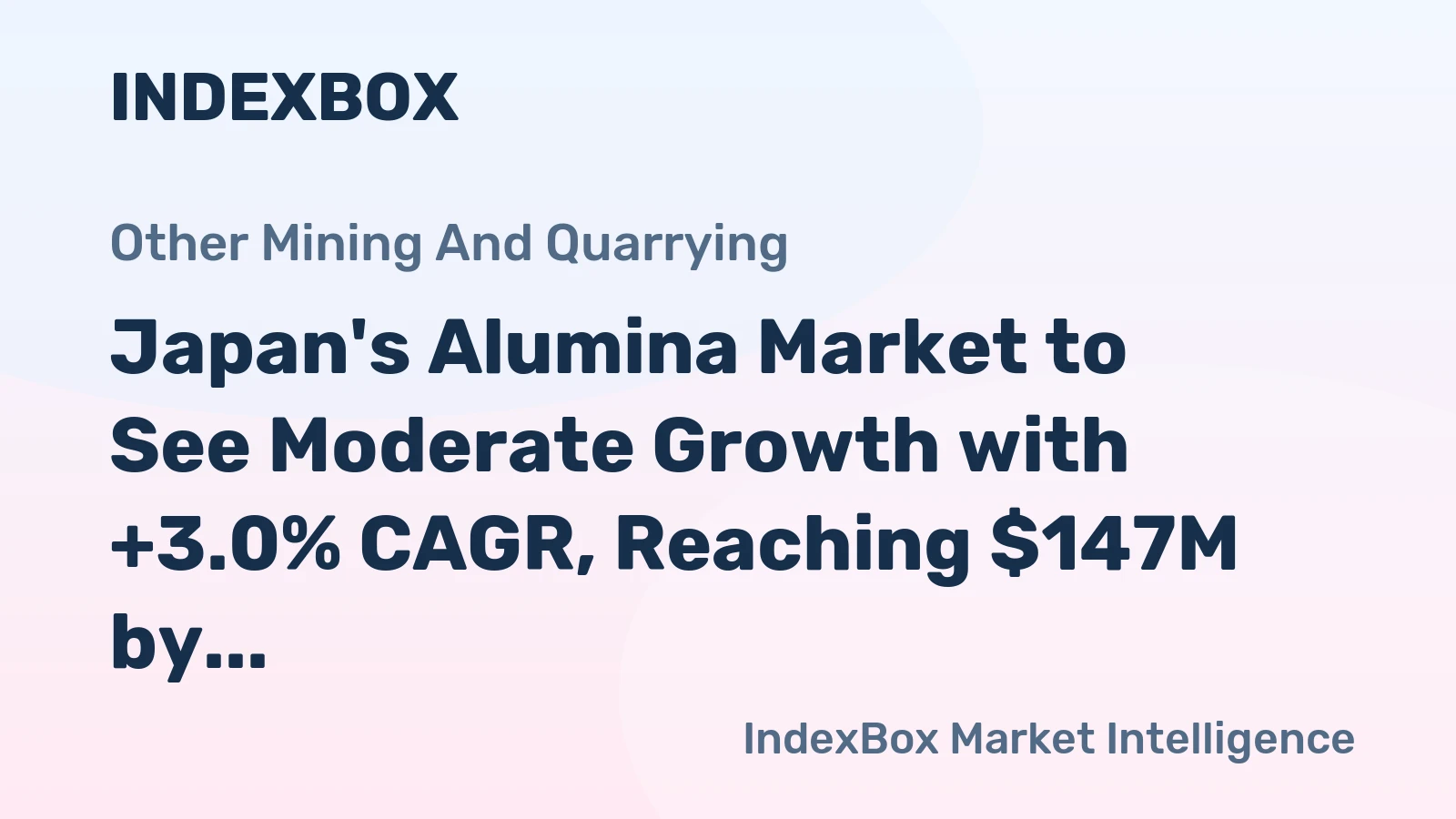 Japan's Alumina Market to See Moderate Growth with +3.0% CAGR, Reaching $147M by 2035