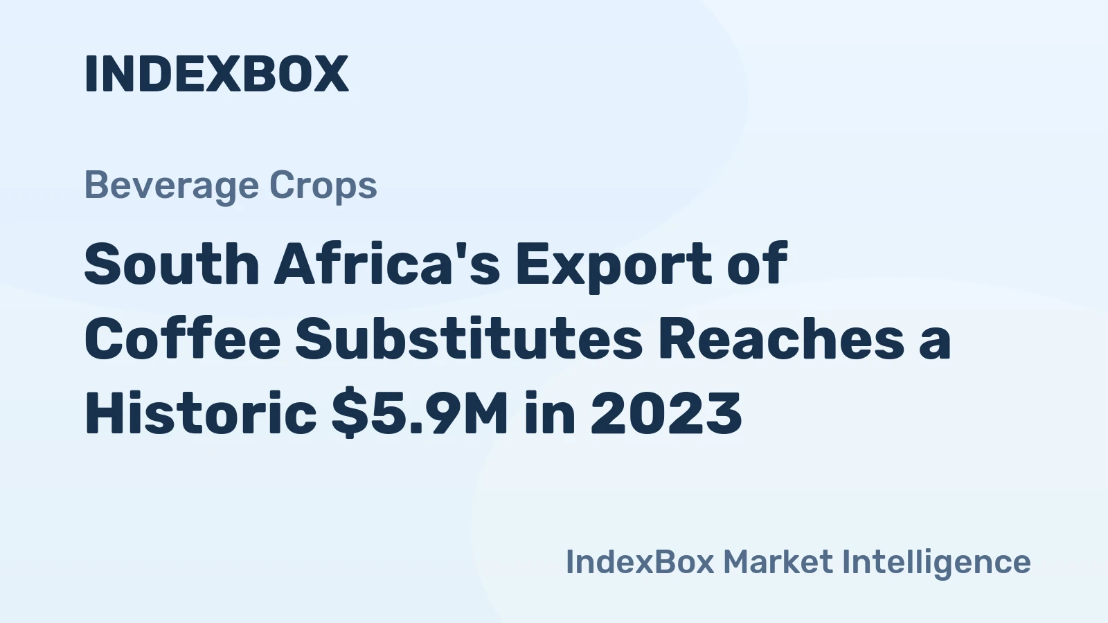 South Africa's Export of Coffee Substitutes Reaches a Historic $5.9M in 2023