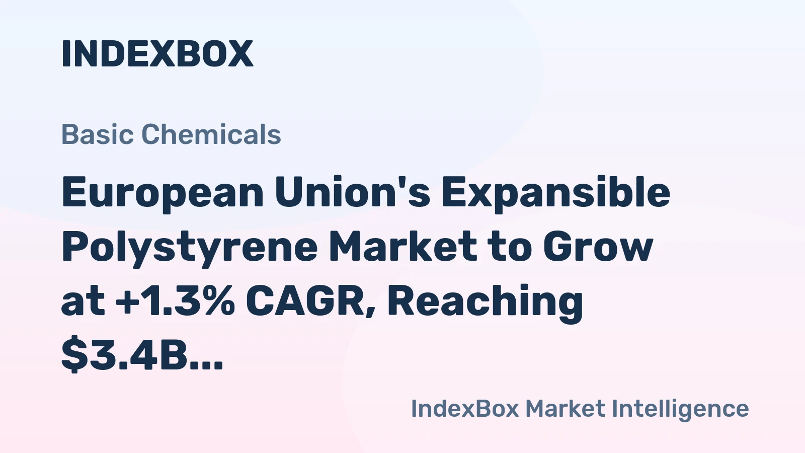 European Union's Expansible Polystyrene Market to Grow at +1.3% CAGR, Reaching $3.4B by 2035
