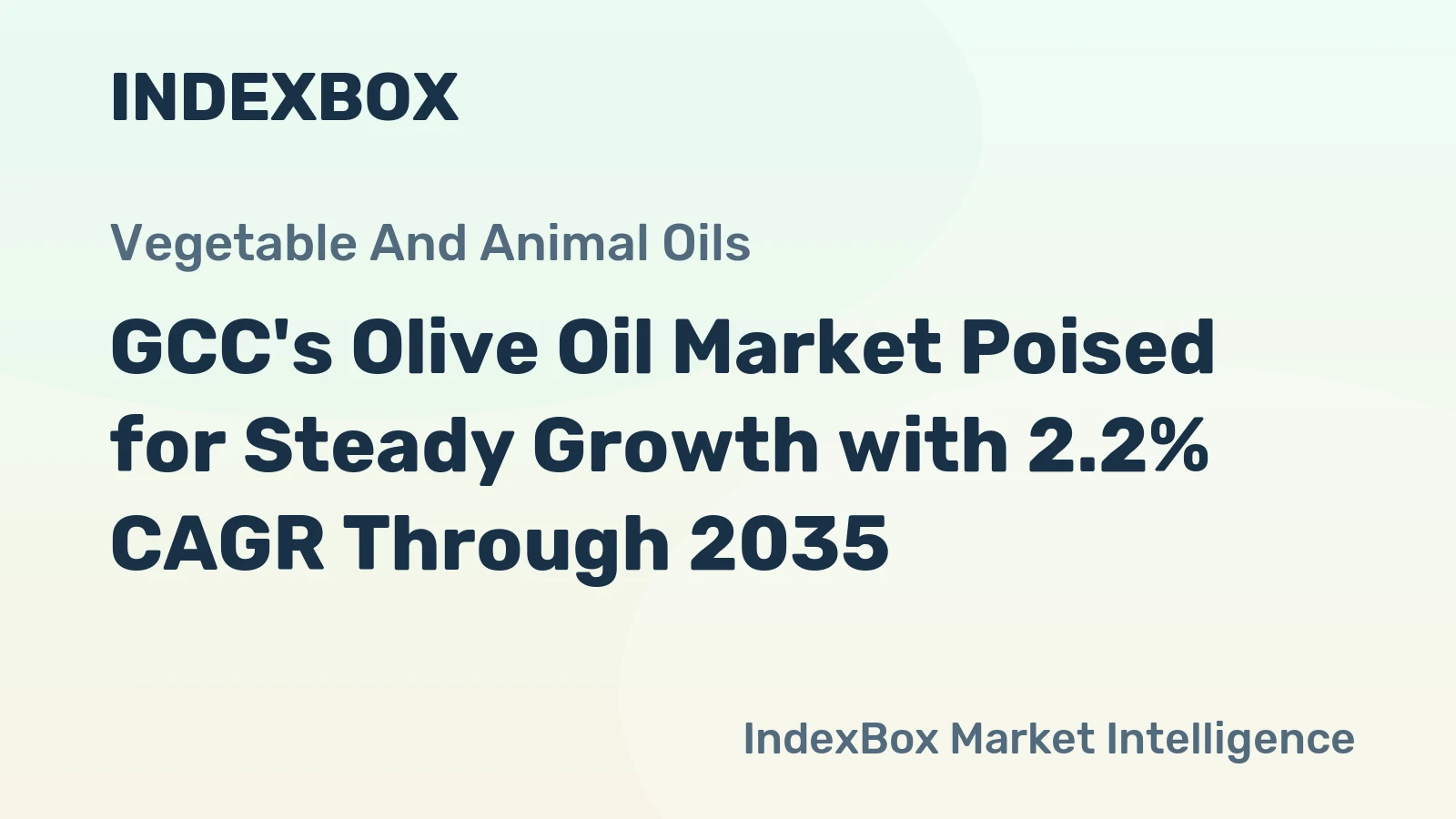 GCC's Olive Oil Market Poised for Steady Growth with 2.2% CAGR Through 2035