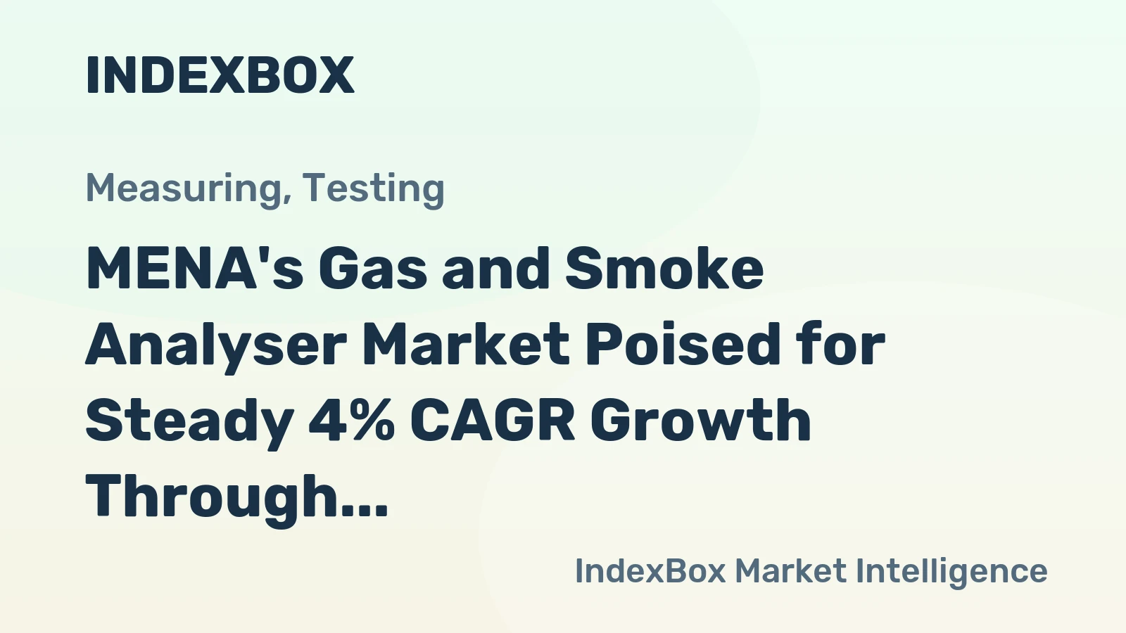 MENA's Gas and Smoke Analyser Market Poised for Steady 4% CAGR Growth Through 2035