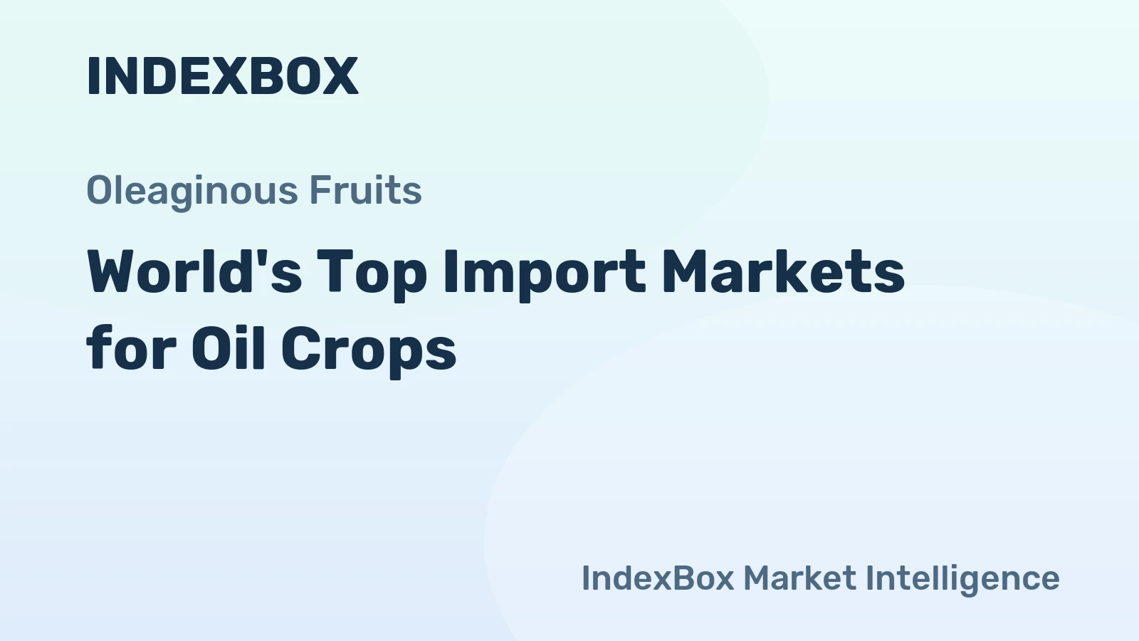 World's Top Import Markets for Oil Crops