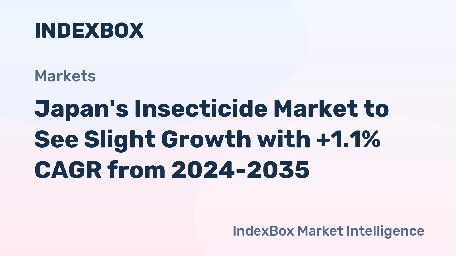 Japan's Insecticide Market to See Slight Growth with +1.1% CAGR from 2024-2035