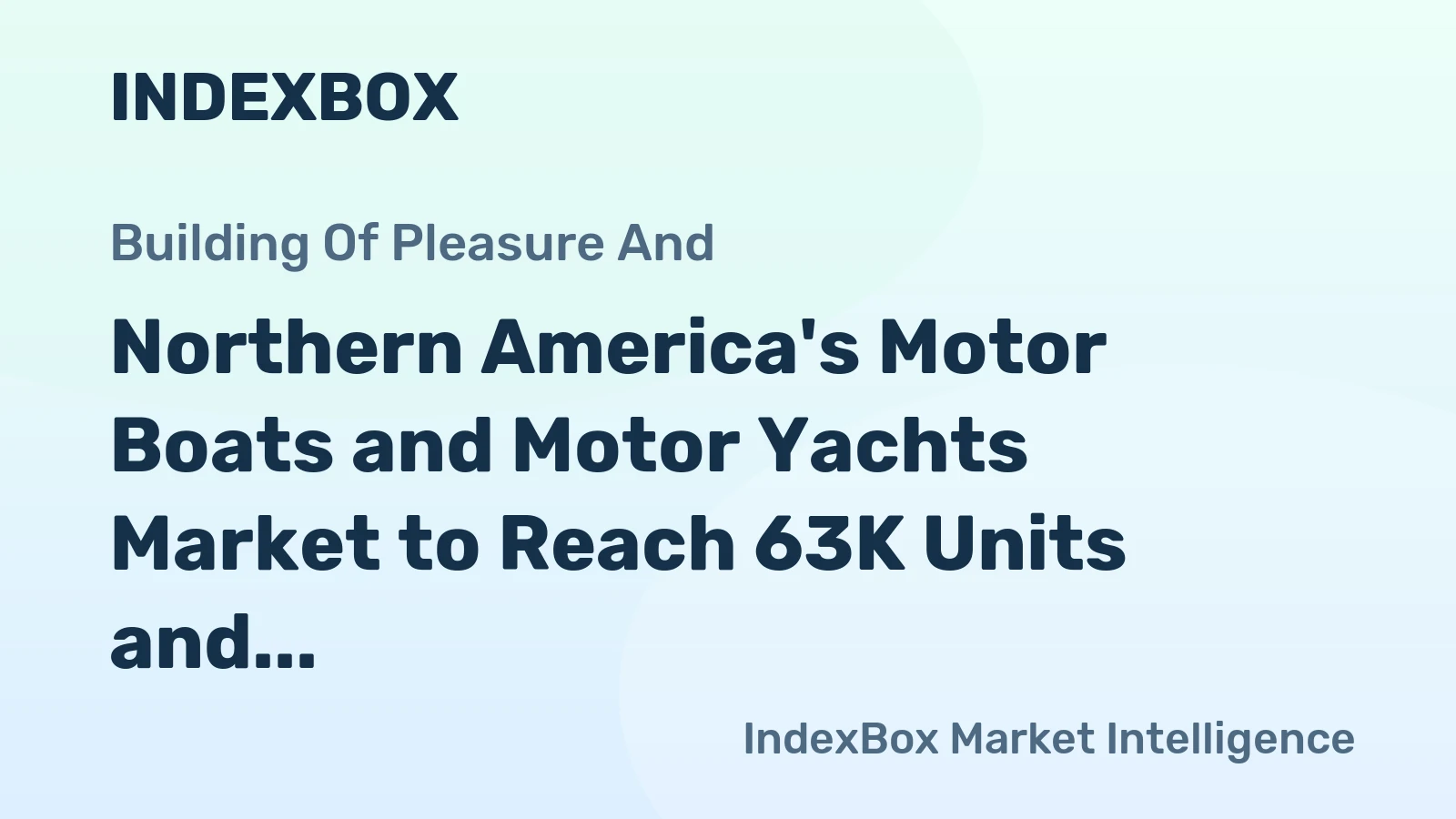 Northern America's Motor Boats and Motor Yachts Market to Reach 63K Units and $6B by 2035