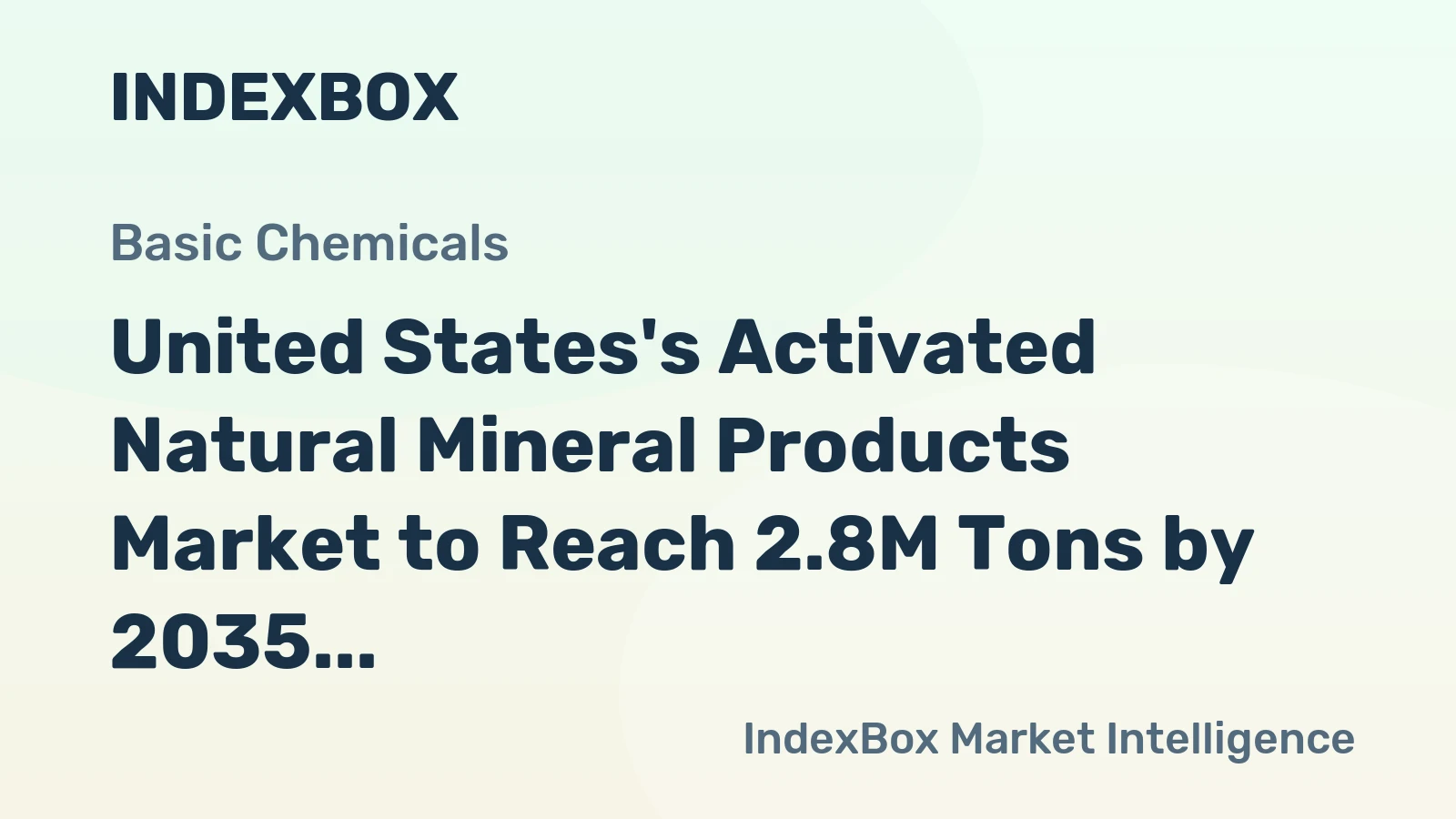 United States's Activated Natural Mineral Products Market to Reach 2.8M Tons by 2035 with a Value of $2.8B