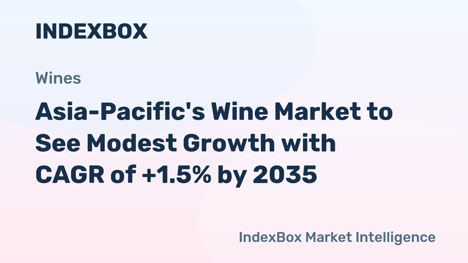 Asia-Pacific's Wine Market to See Modest Growth with CAGR of +1.5% by 2035