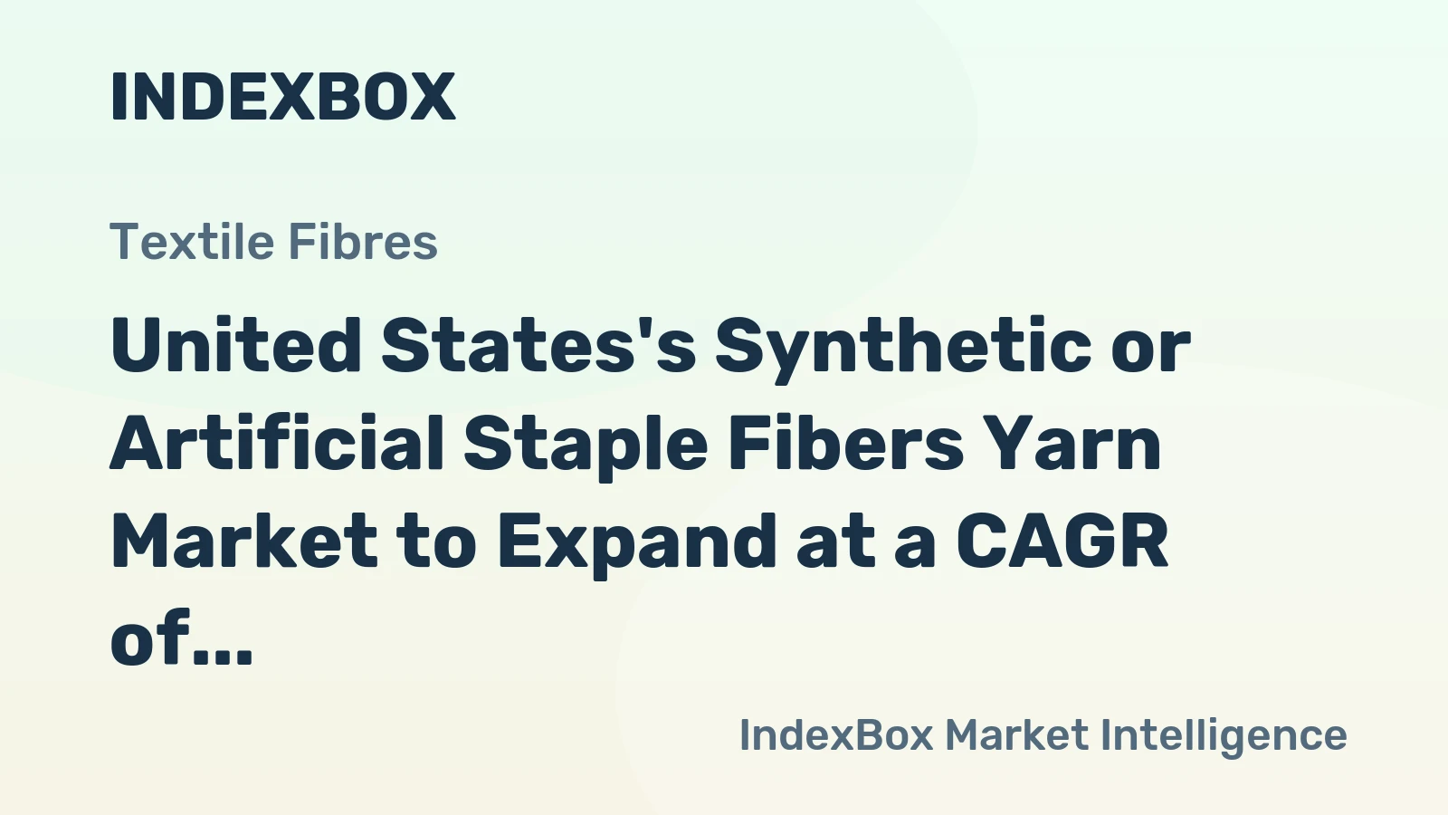 United States's Synthetic or Artificial Staple Fibers Yarn Market to Expand at a CAGR of +0.9% Over the Next Decade