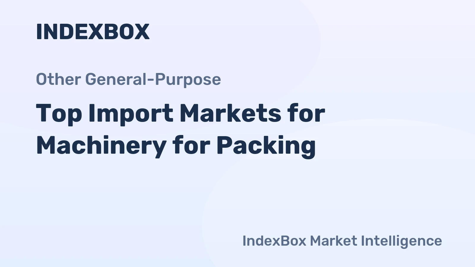 Top Import Markets for Machinery for Packing