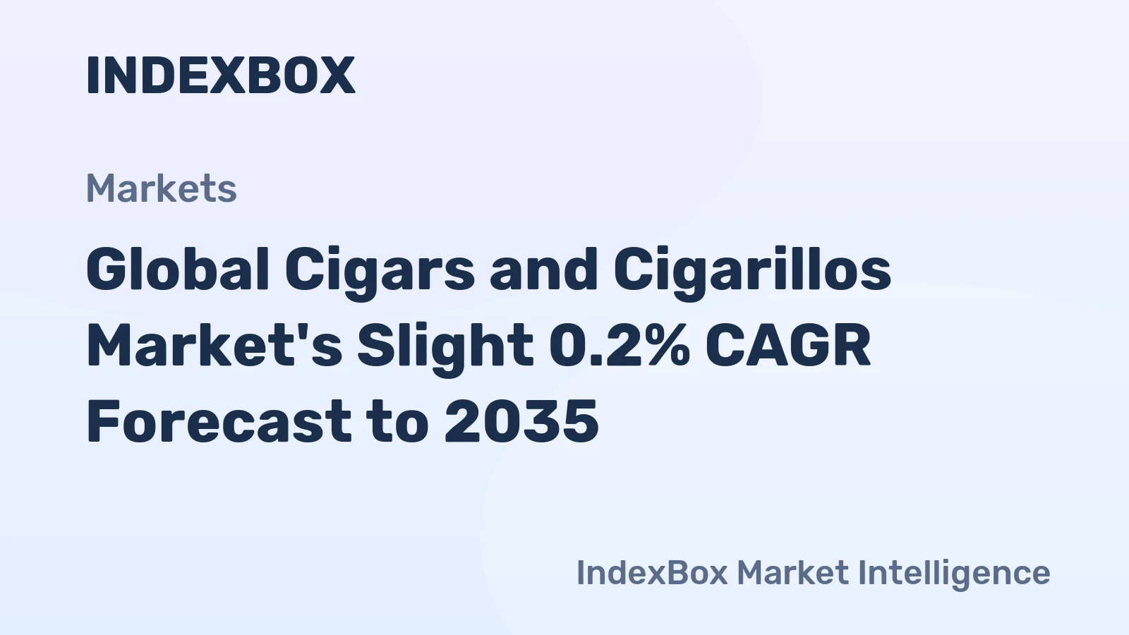 Global Cigars and Cigarillos Market's Slight 0.2% CAGR Forecast to 2035