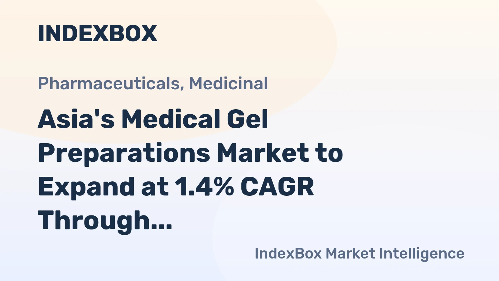 Asia's Medical Gel Preparations Market to Expand at 1.4% CAGR Through 2035