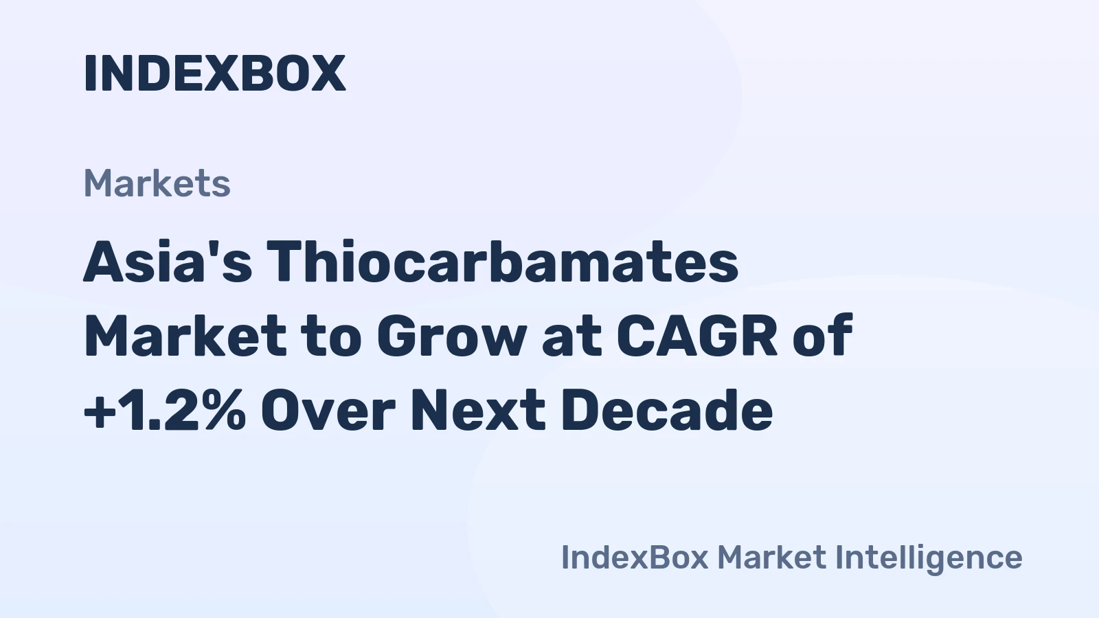 Asia's Thiocarbamates Market to Grow at CAGR of +1.2% Over Next Decade