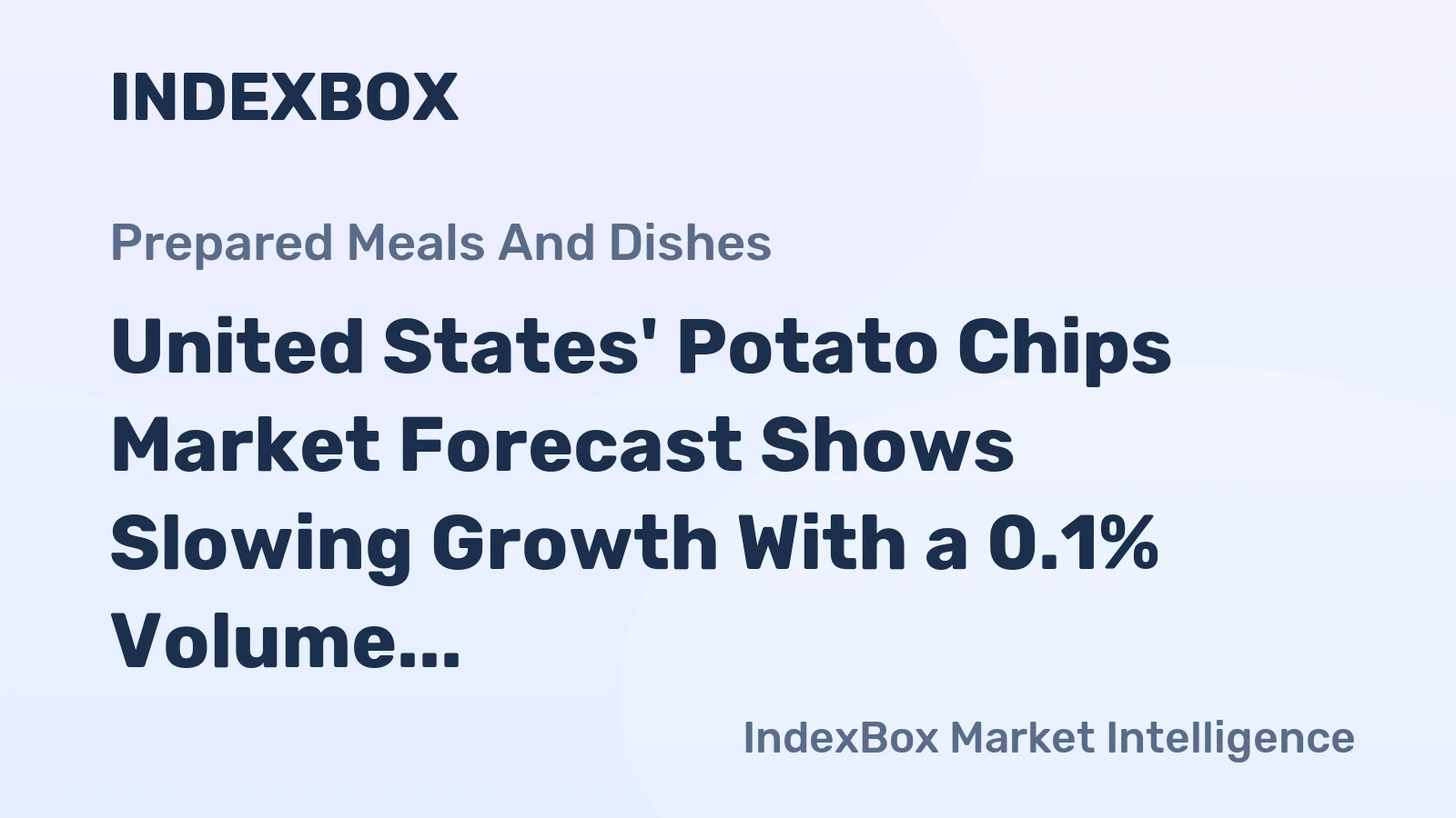 United States' Potato Chips Market Forecast Shows Slowing Growth With a 0.1% Volume CAGR Through 2035