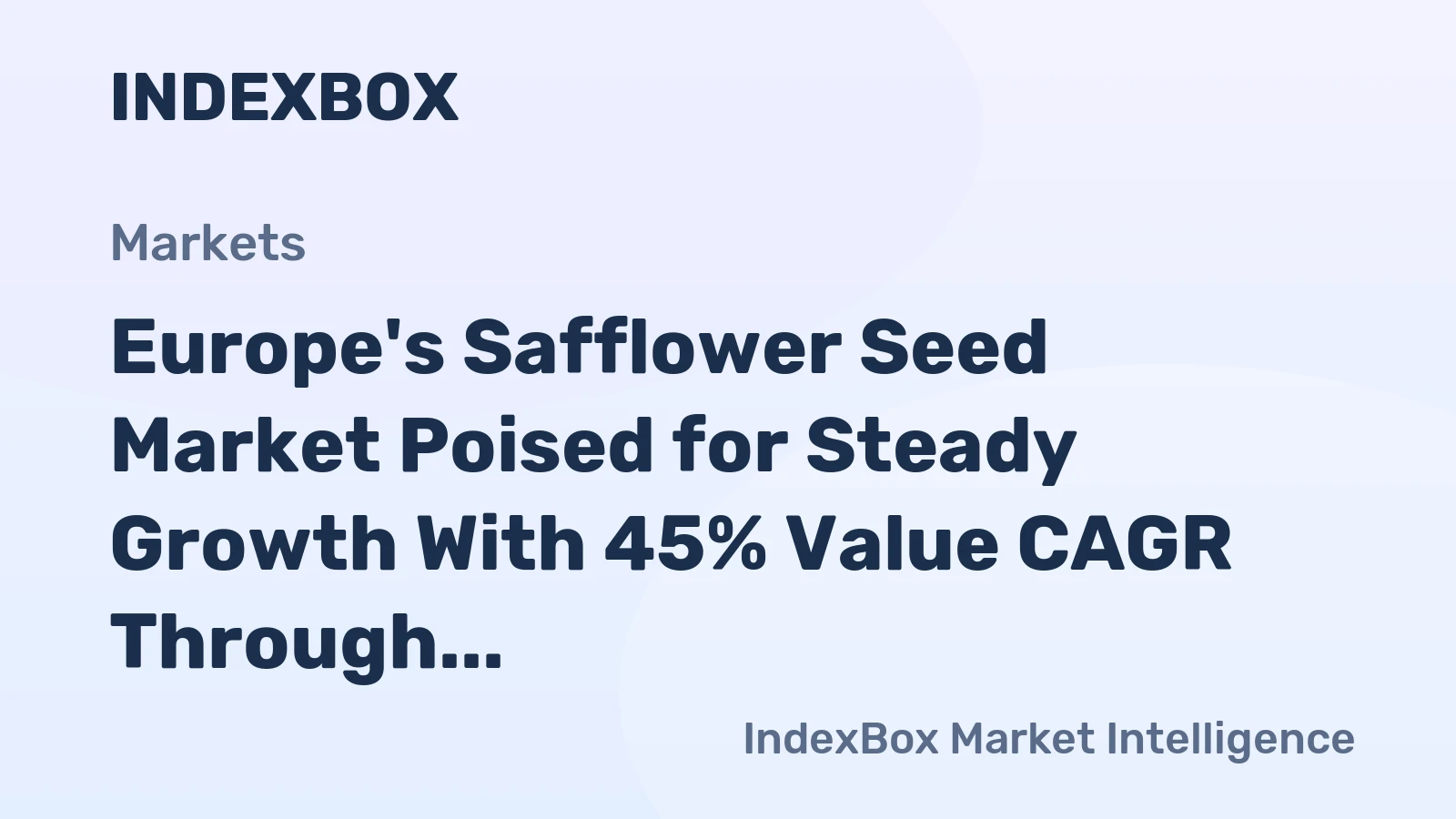 Europe's Safflower Seed Market Poised for Steady Growth With 45% Value CAGR Through 2035