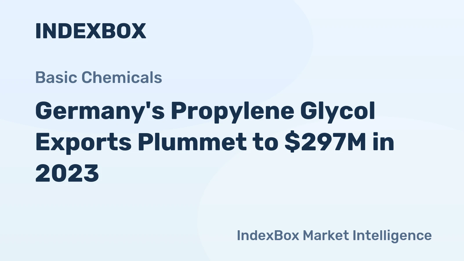 Germany's Propylene Glycol Exports Plummet to $297M in 2023