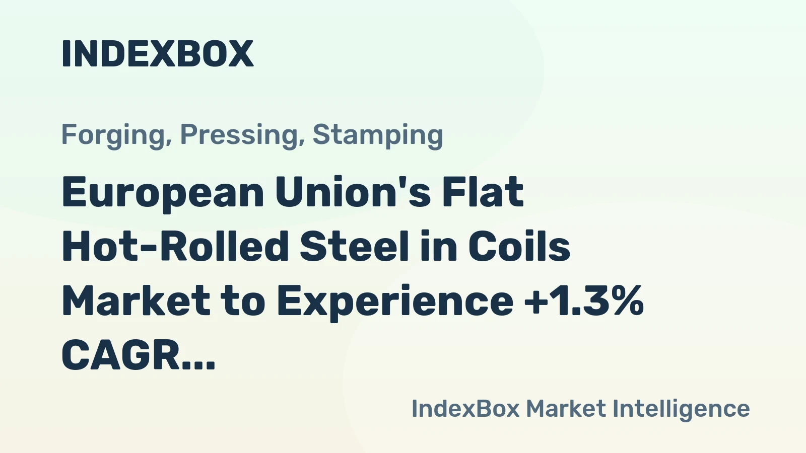 European Union's Flat Hot-Rolled Steel in Coils Market to Experience +1.3% CAGR Growth from 2024-2035