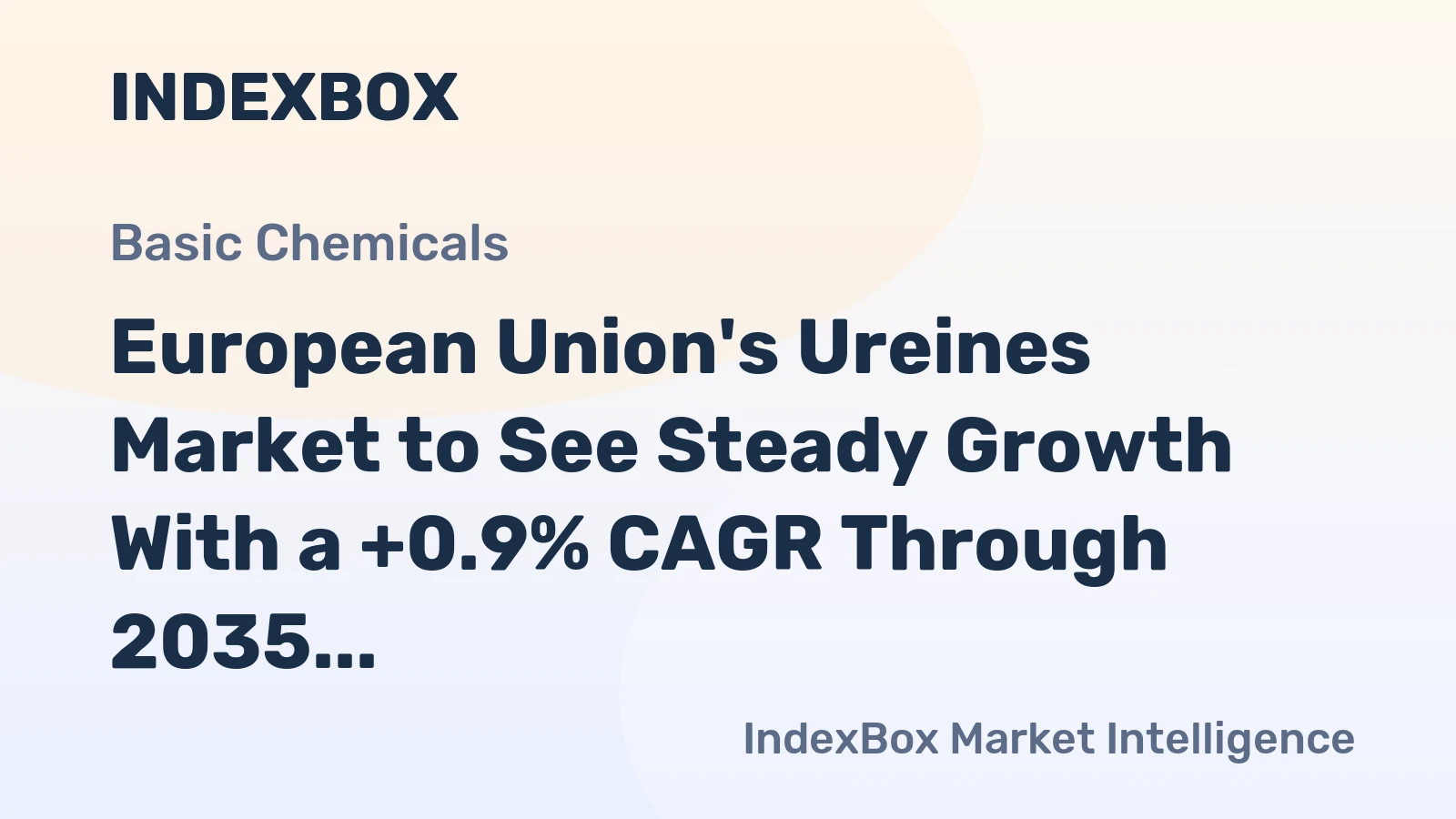 European Union's Ureines Market to See Steady Growth With a +0.9% CAGR Through 2035